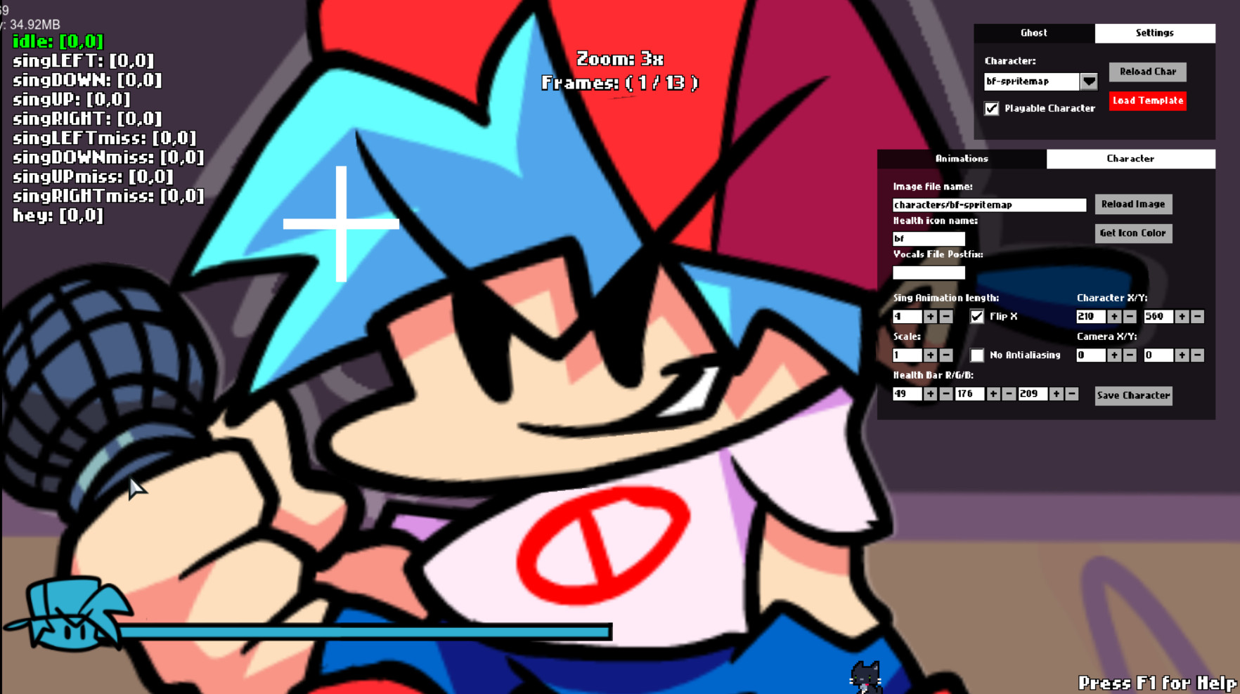Boyfriend In Spritemap Form Mod for Friday Night Funkin' | FNF Mods