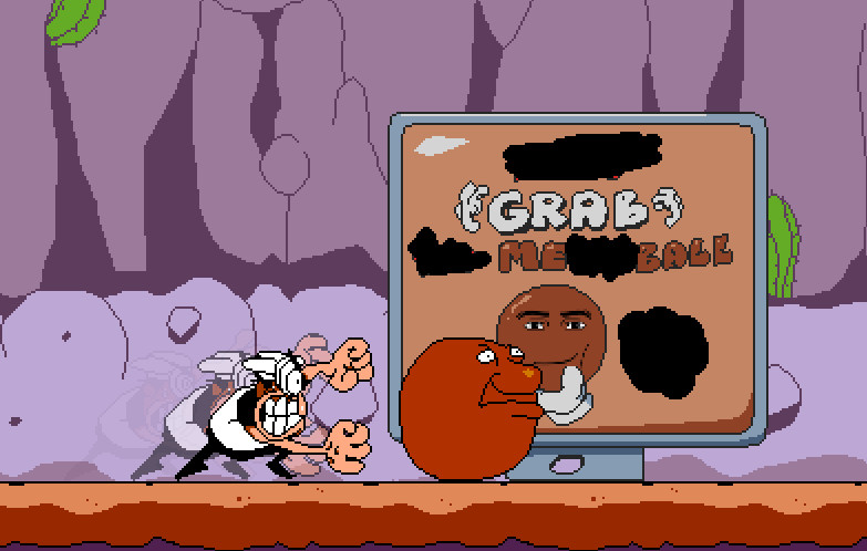 Grab me ball. Mod for Pizza Tower | PT Mods