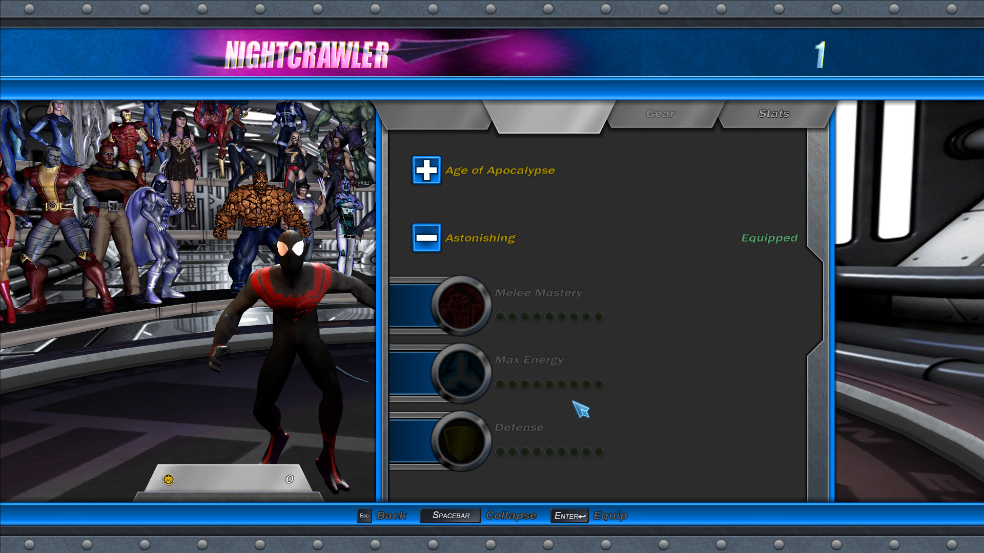 Uncanny Spider-Man-Nightcrawler Mod for Marvel: Ultimate Alliance | MUA ...