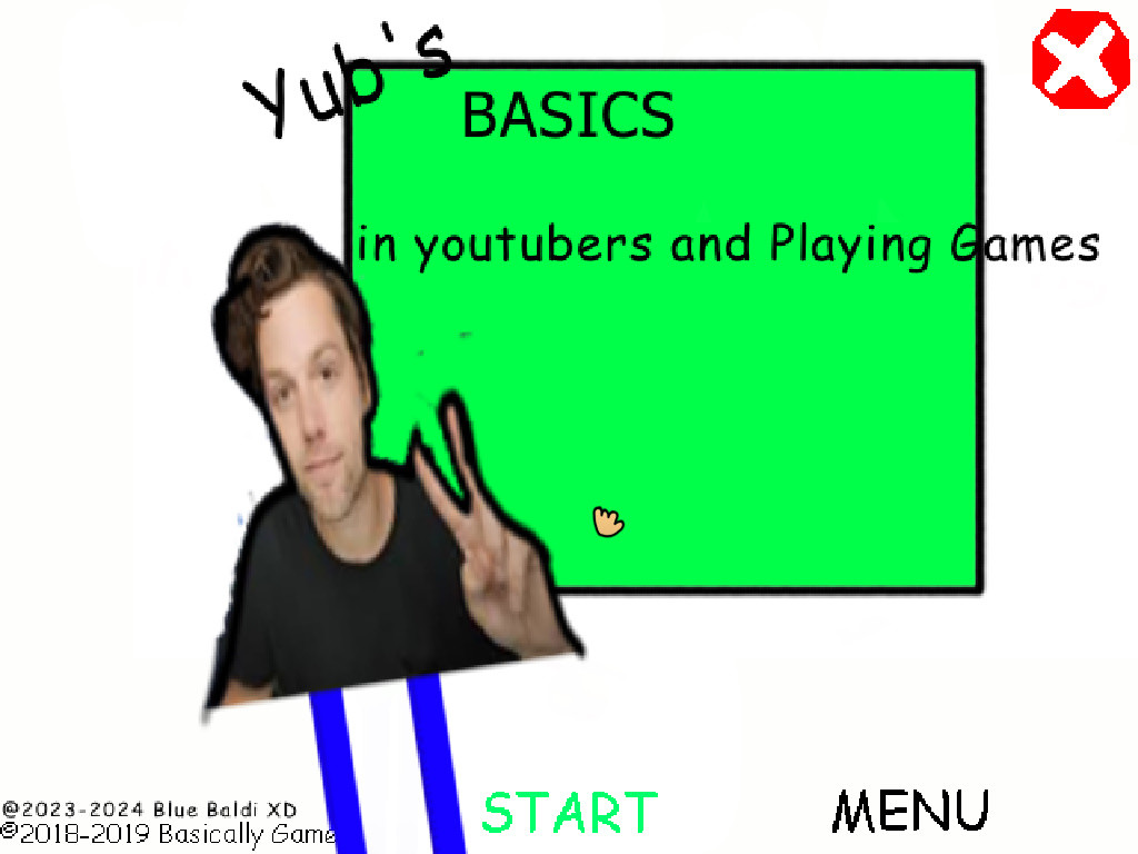 YuB Basics in Youtubers and Playing Games Mod for Baldi's Basics ...