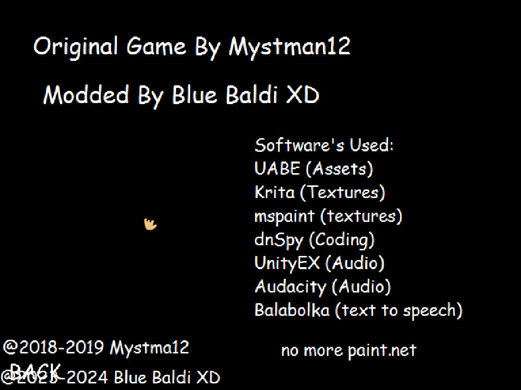 YuB Basics in Youtubers and Playing Games Mod for Baldi's Basics ...