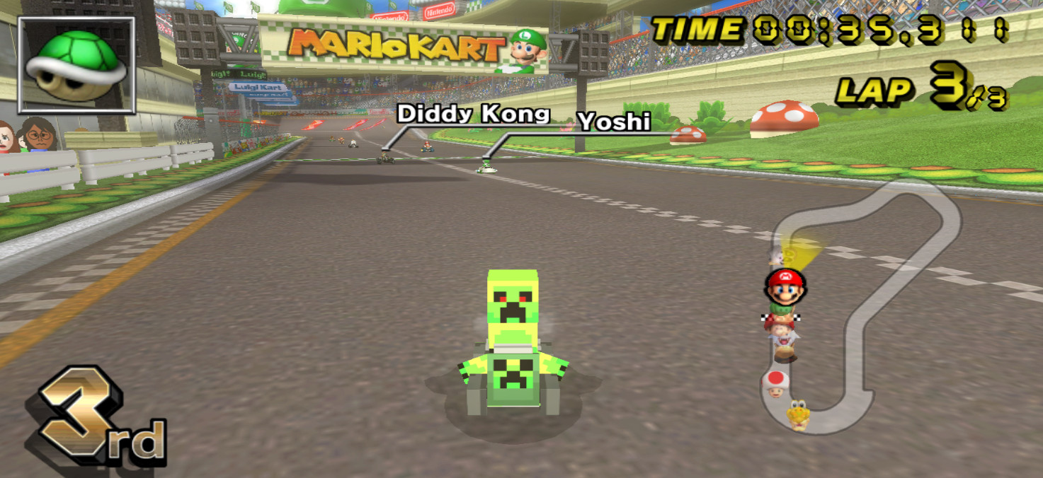 Creeper Kart Wii Mod for Mario Kart Wii | MKWii Mods