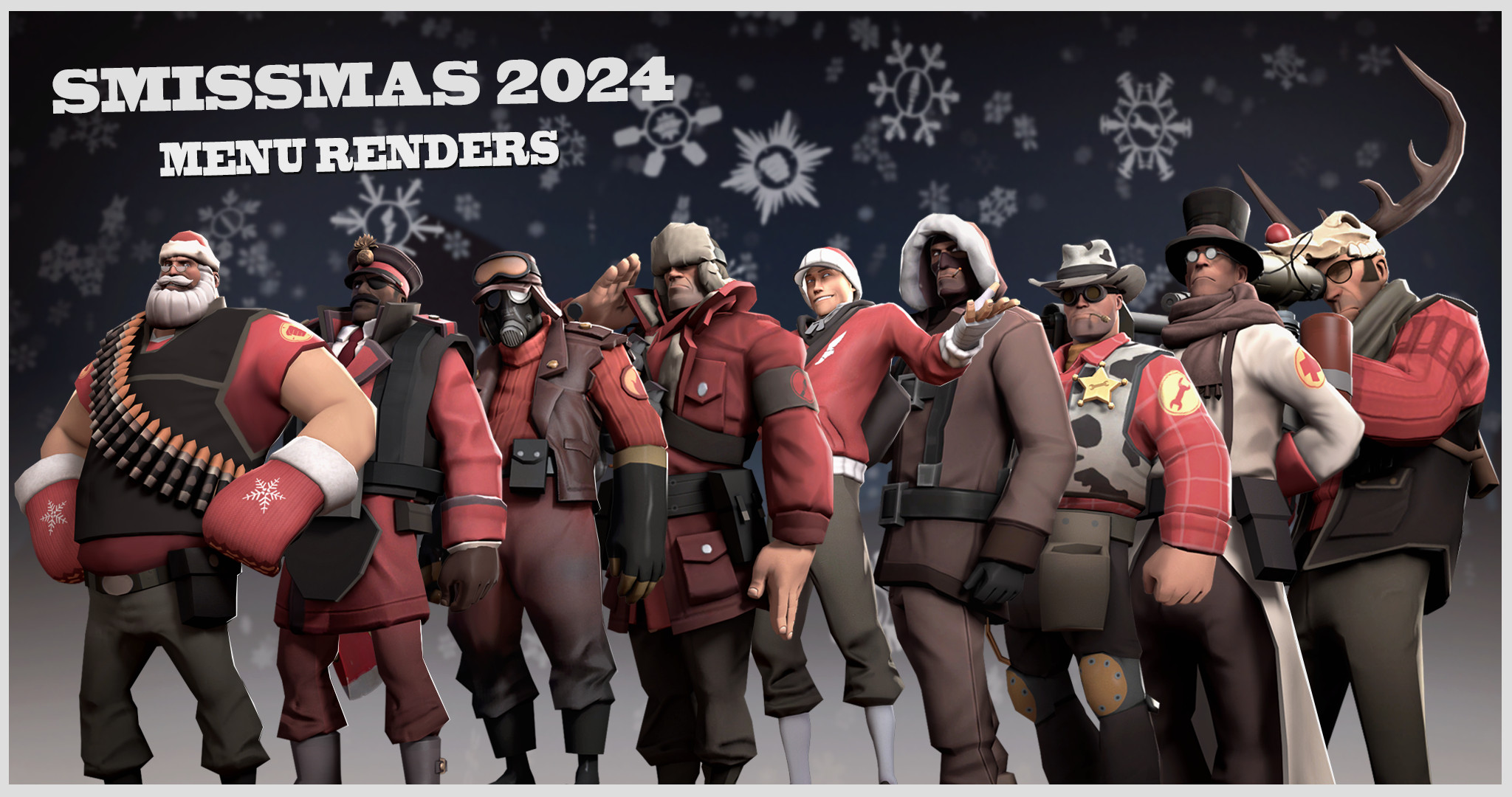 Smissmas 2024 Menu Renders Mod for Team Fortress 2 | TF2 Mods