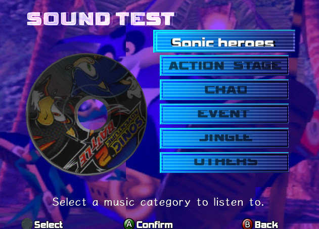 sa2 sound test bonus Mod for Sonic Adventure 2 | SA2 Mods
