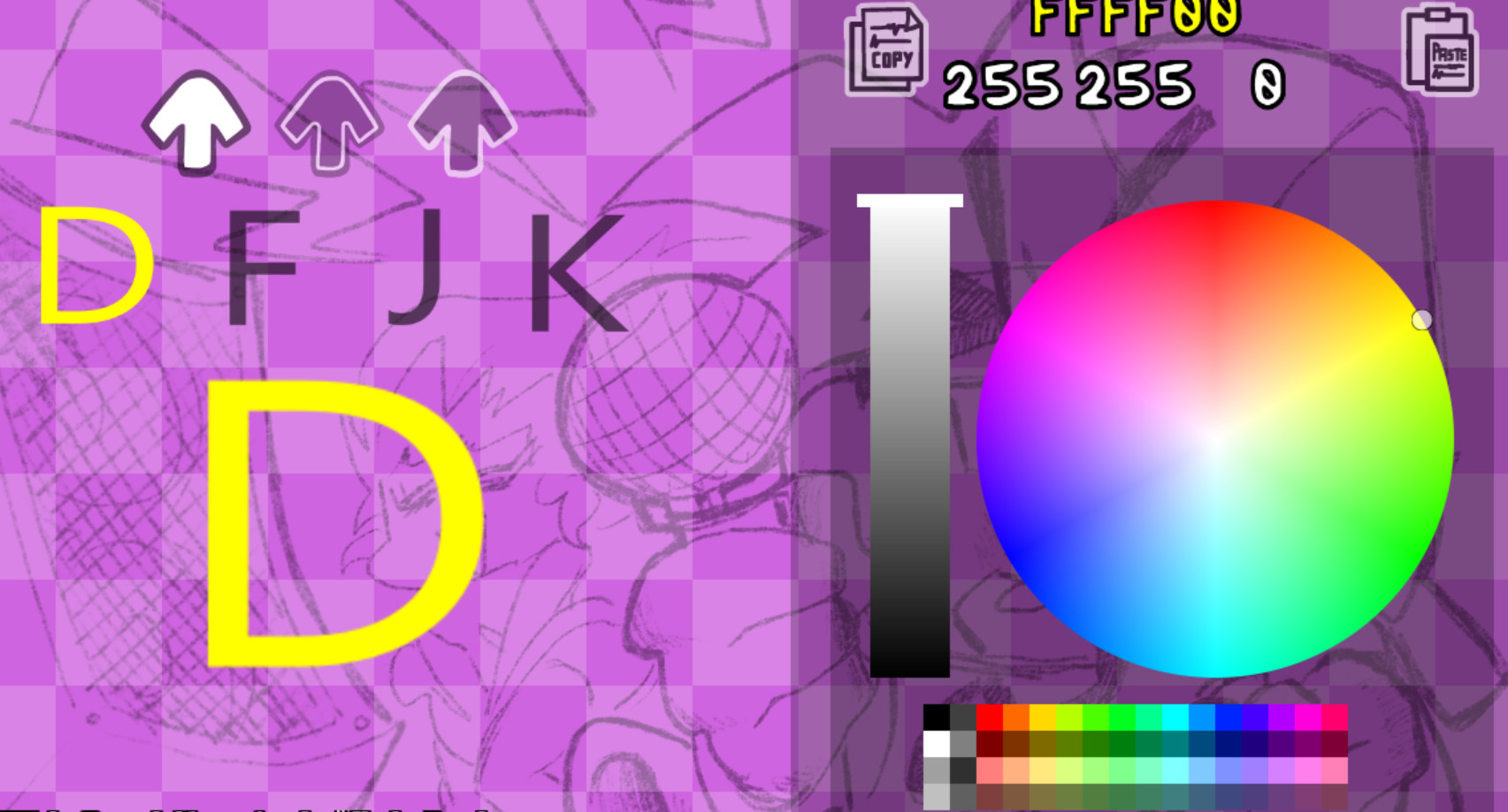 DFJK NOTES Mod for Friday Night Funkin' | FNF Mods