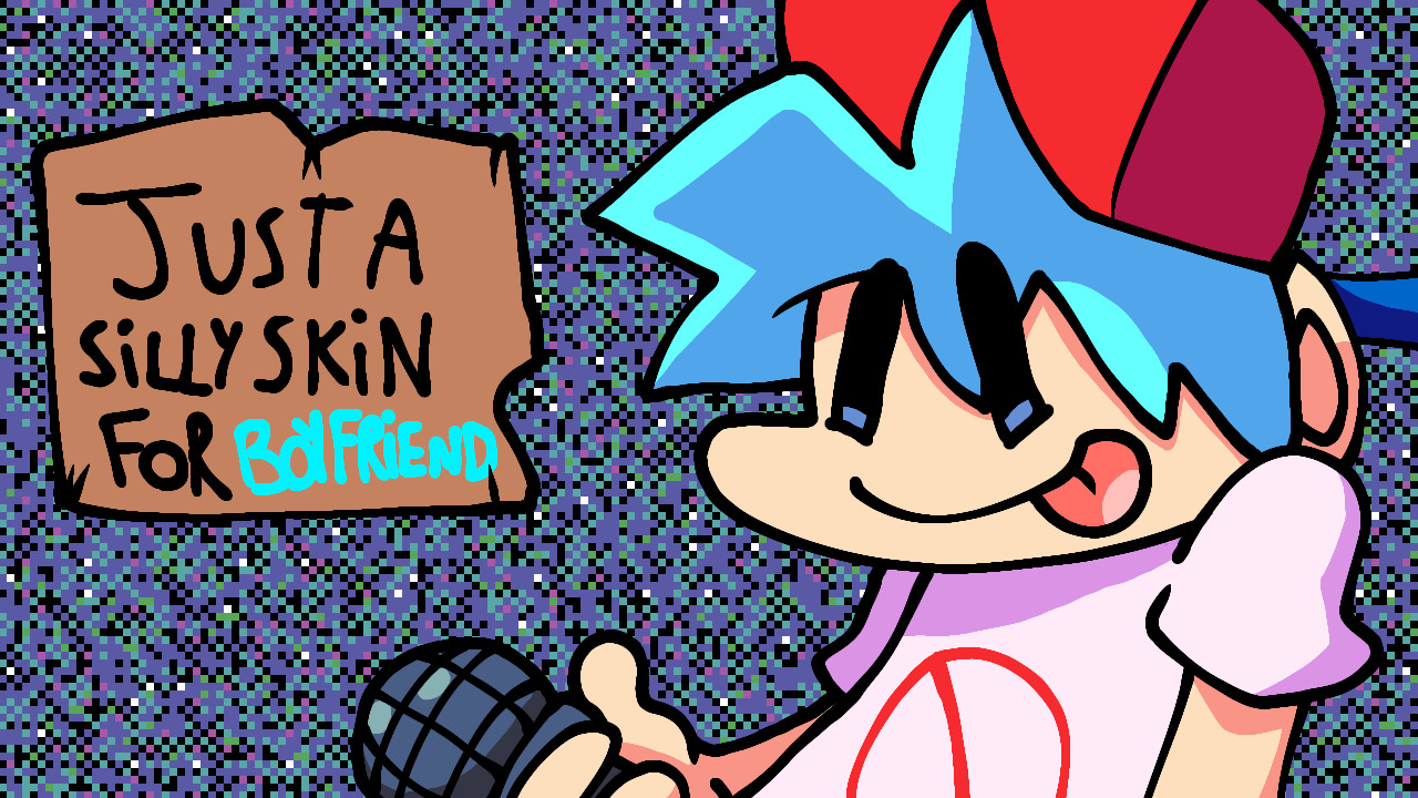 Just A Silly Skin For BOYFRIEND Mod for Friday Night Funkin' | FNF Mods