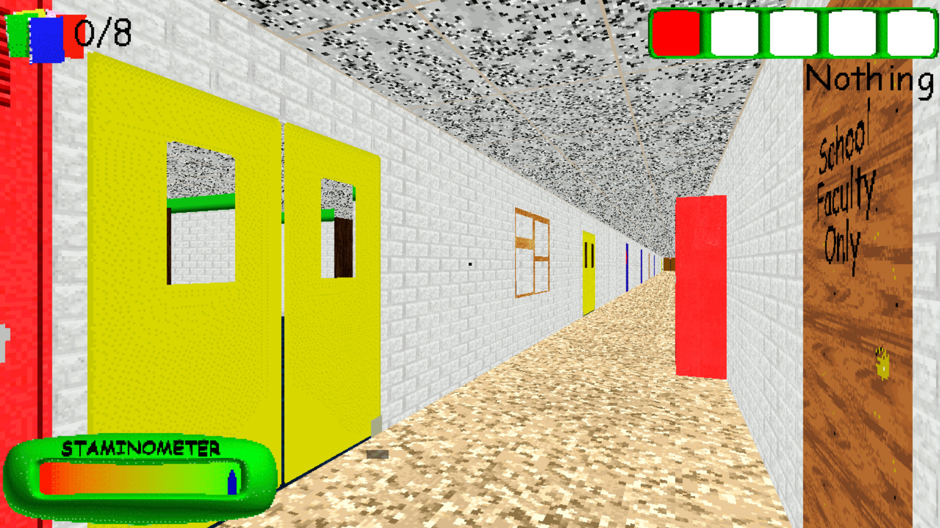 the hallway Mod for Baldi's Basics | Baldi Mods