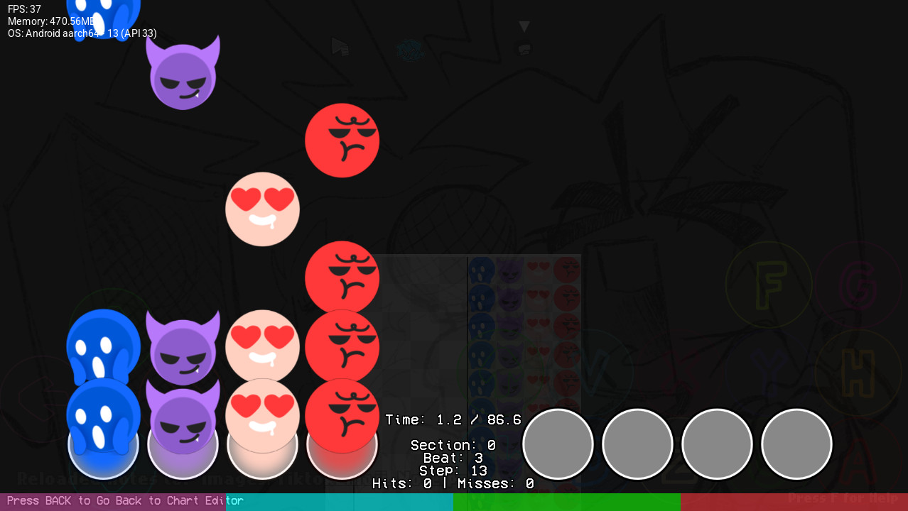 Tiktok Emoji Note Skin Mod for Friday Night Funkin' | FNF Mods