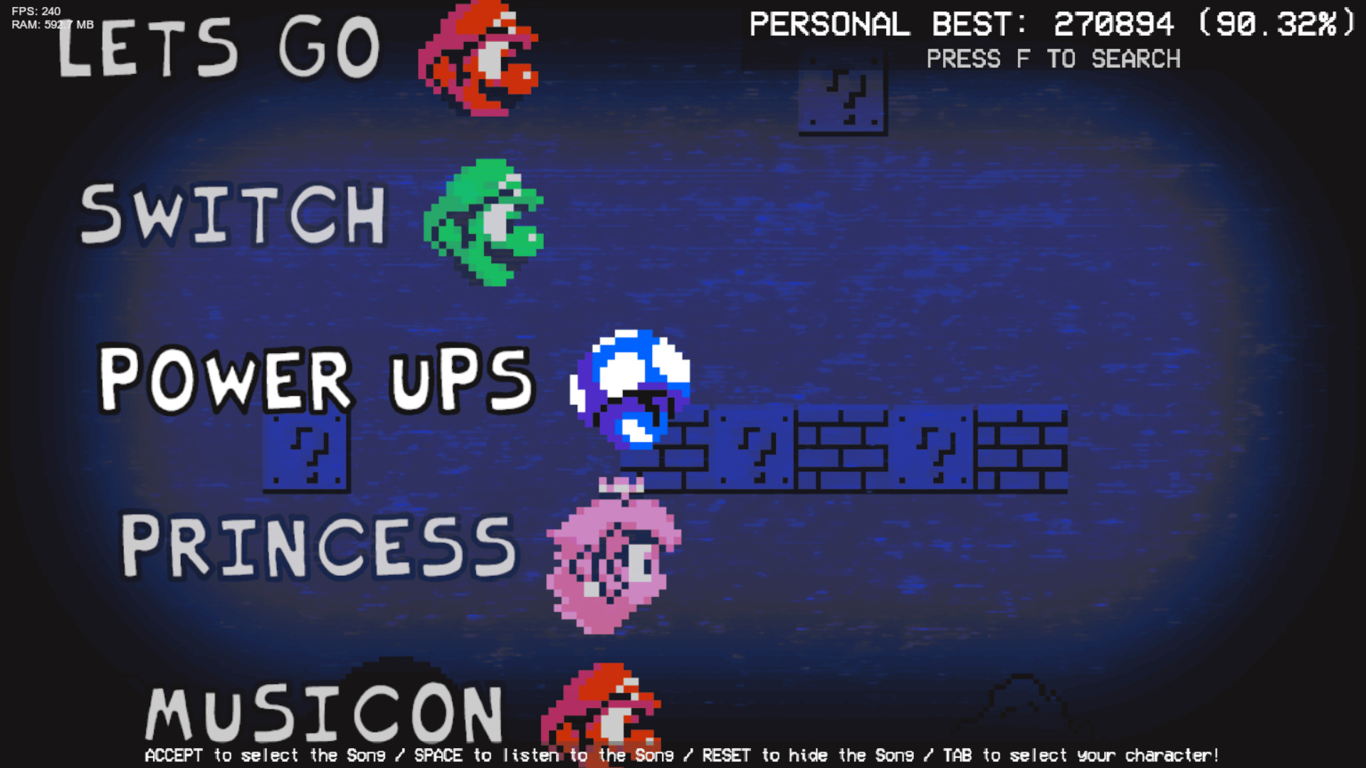 Fnf Mario funkers (Psych online) Mod for Friday Night Funkin' | FNF Mods