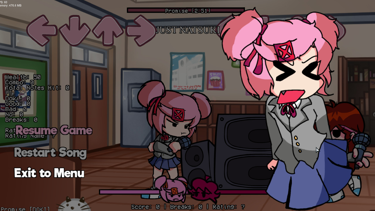 FNF: JUST NATSUKI MOD (HAPPY BIRTHDAY NATSUKI) Mod for Friday Night ...