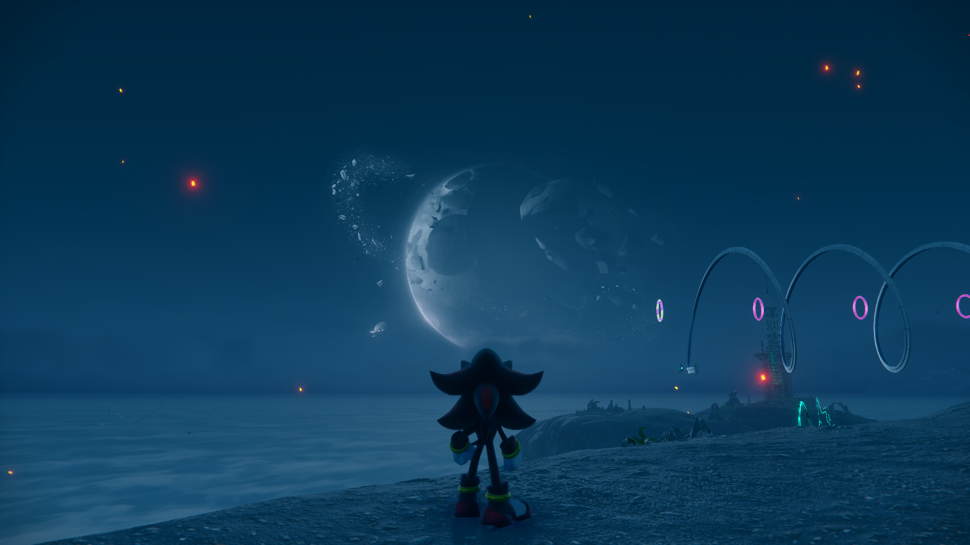 Real Size Dark Beginnings Moon Mod for Sonic Frontiers | Frontiers Mods