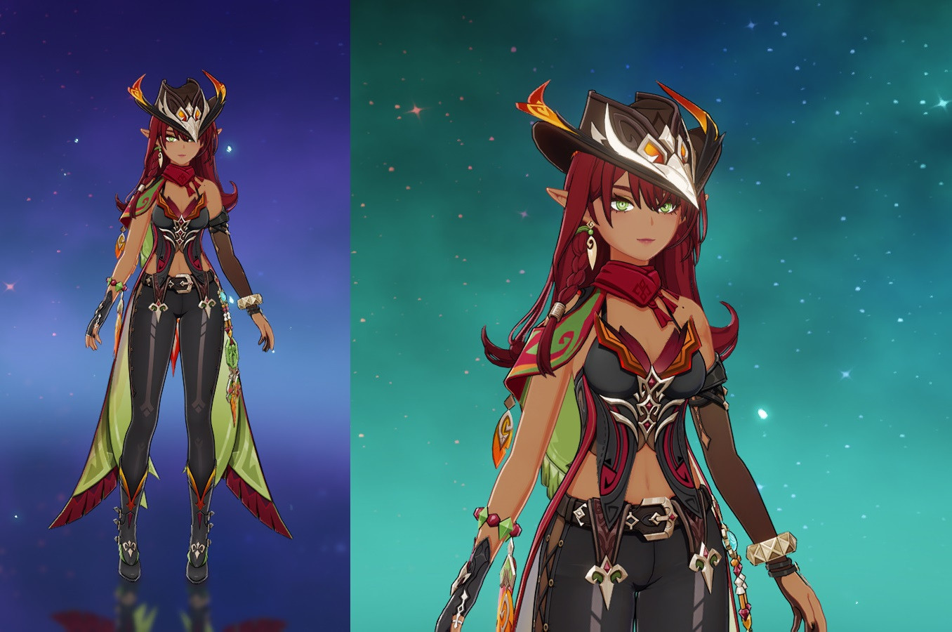 Sunset Chasca - Bangs and Pants Mod for Genshin Impact | GI Mods