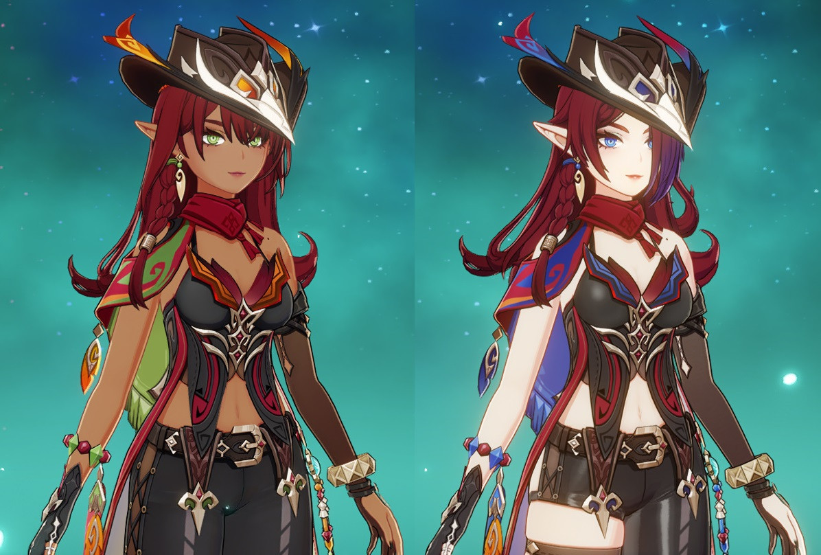 Sunset Chasca - Bangs and Pants Mod for Genshin Impact | GI Mods