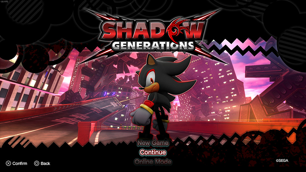 Movie Shadow on Title Mod for Shadow Generations | SXSGShadow Mods