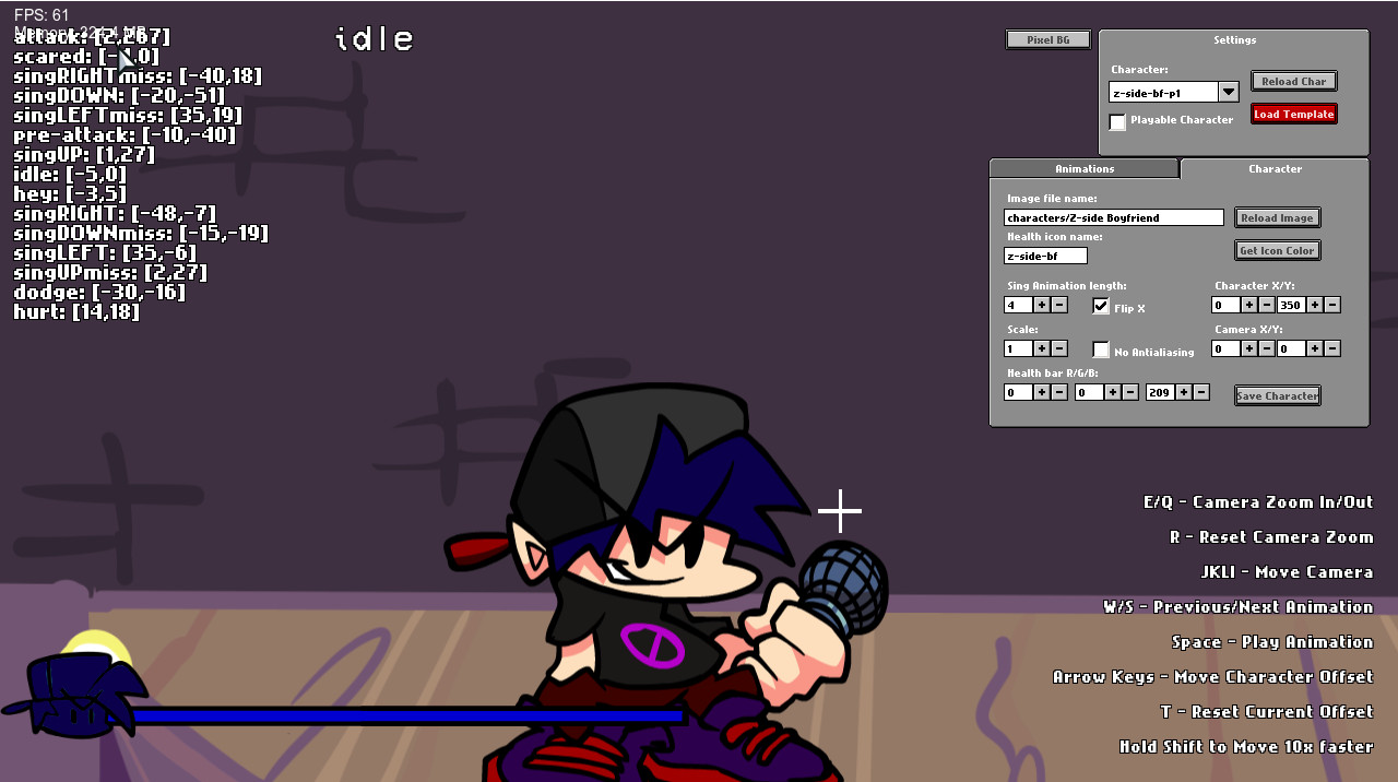 Z-side BF Mod for Friday Night Funkin' | FNF Mods