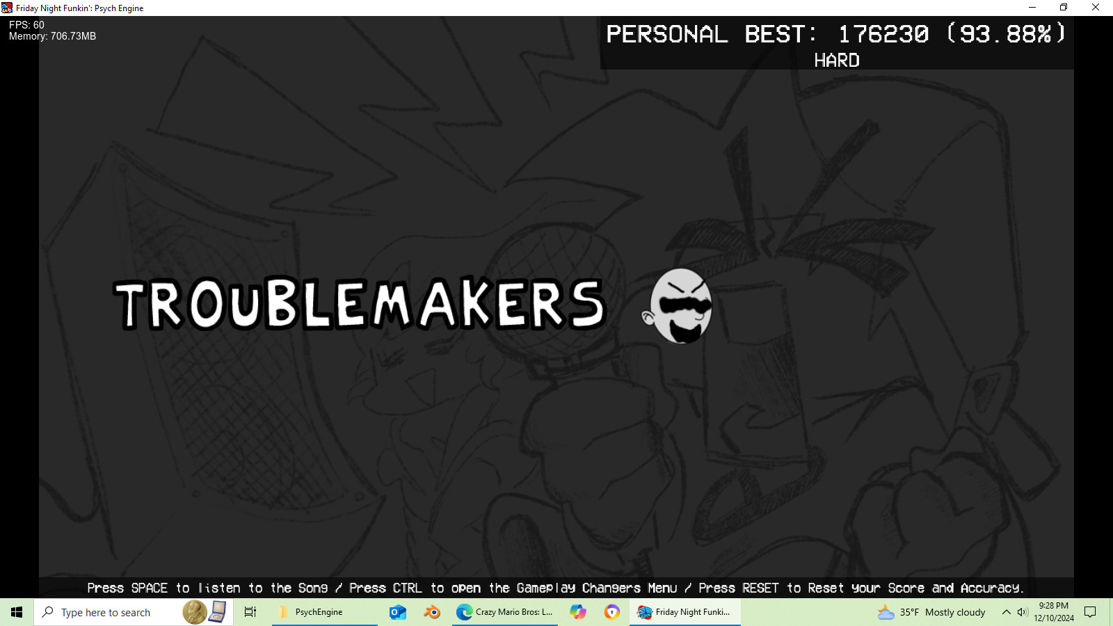 FNF Mid-Effort Troublemakers Playable Mod for Friday Night Funkin ...