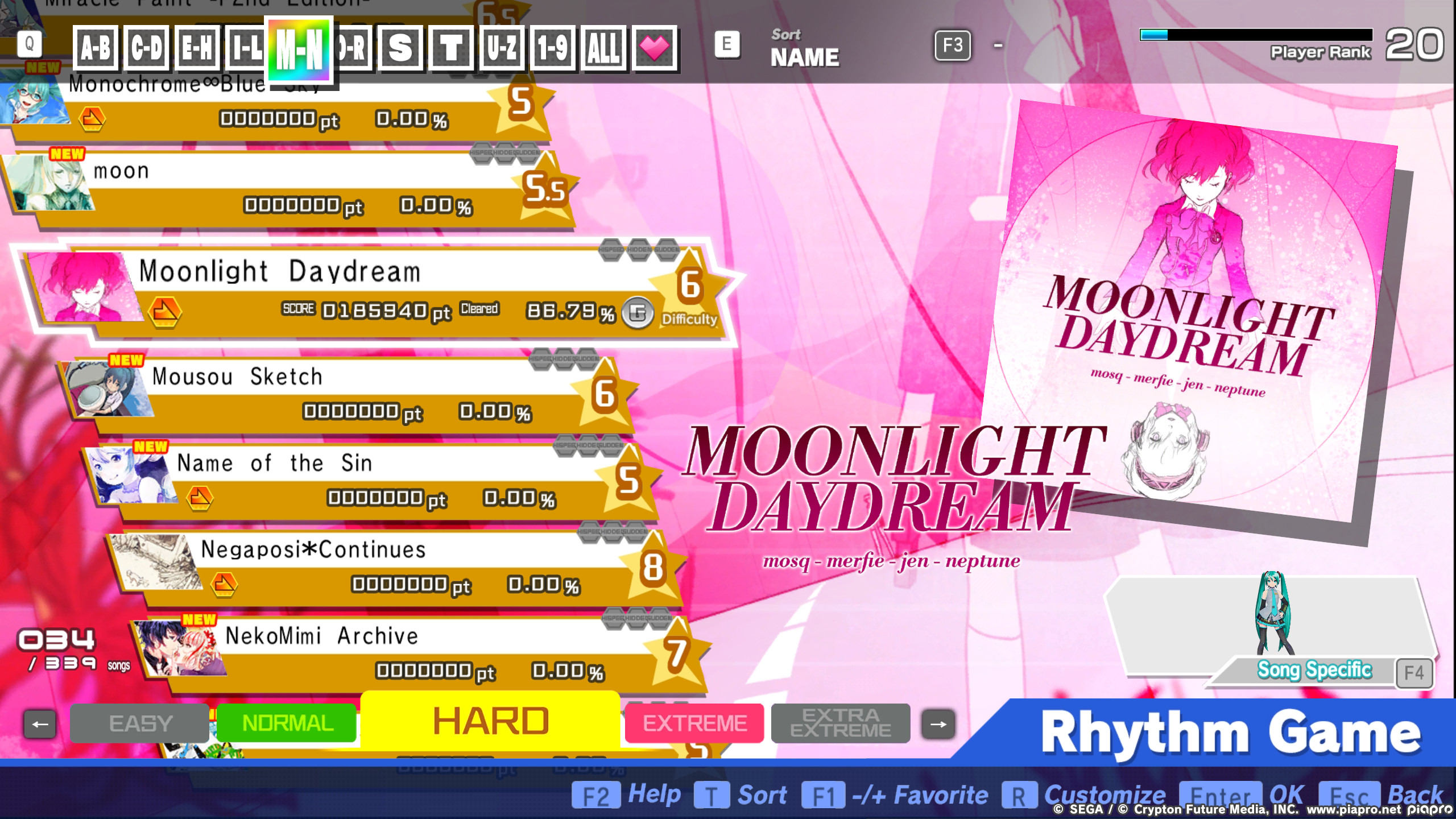 Moonlight Daydream: Custom Song for MegaMix Plus Mod for Hatsune Miku: Project DIVA Mega Mix+ ...