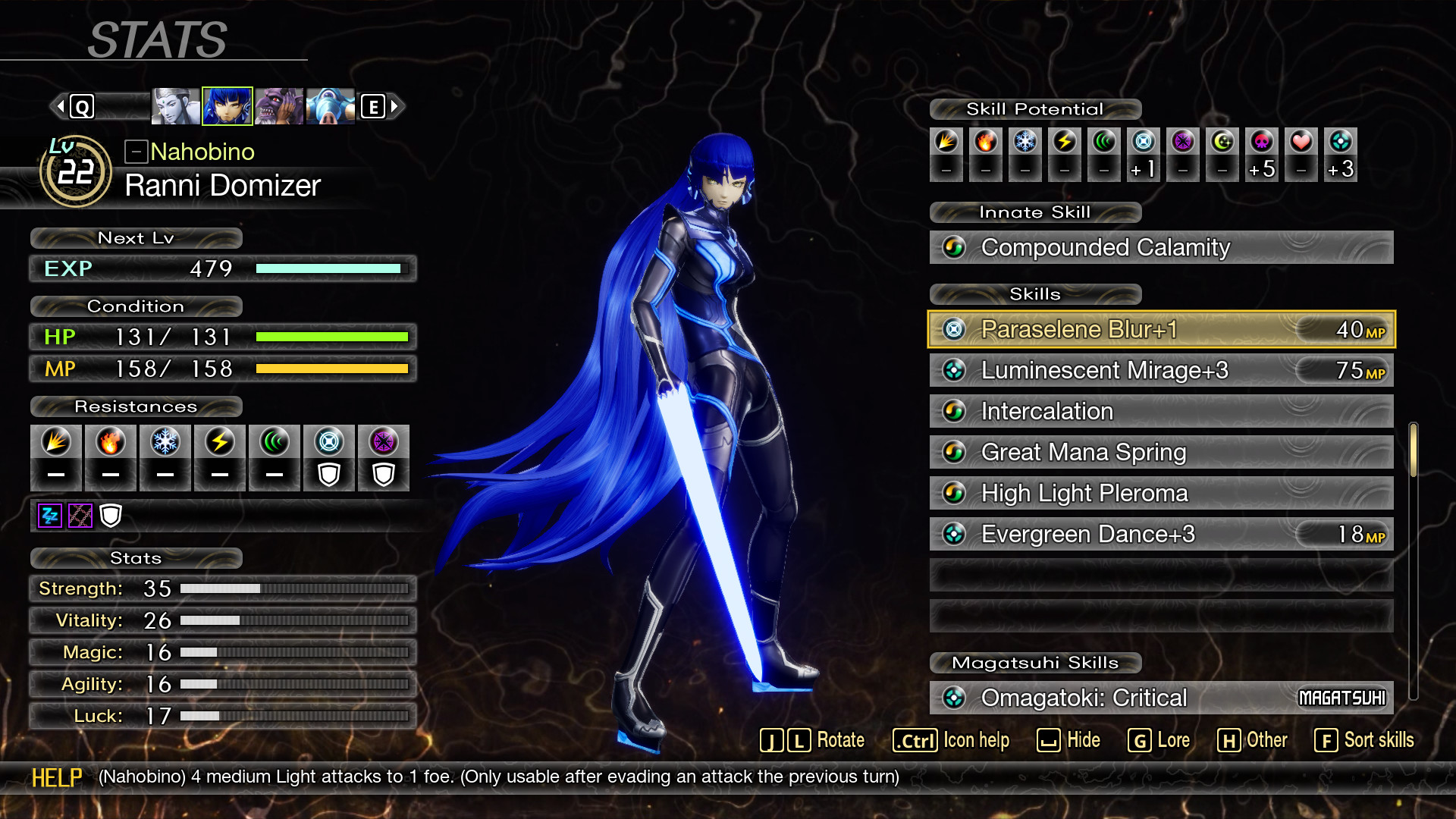 Buffed/Altered Paraselene Blur Mod for Shin Megami Tensei V: Vengeance ...