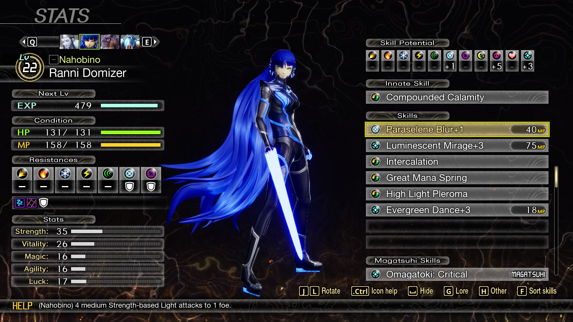 Buffed/Altered Paraselene Blur Mod for Shin Megami Tensei V: Vengeance ...
