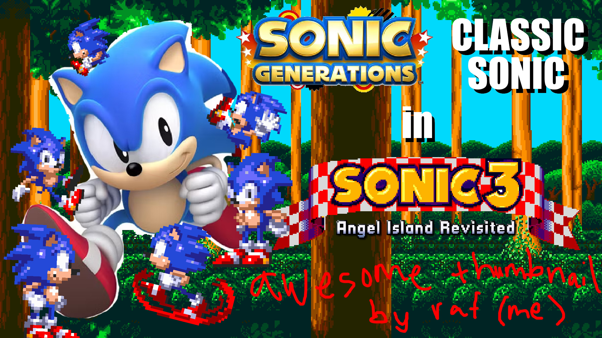 Generations Styled Sonic Mod for Sonic 3 A.I.R. | S3AIR Mods
