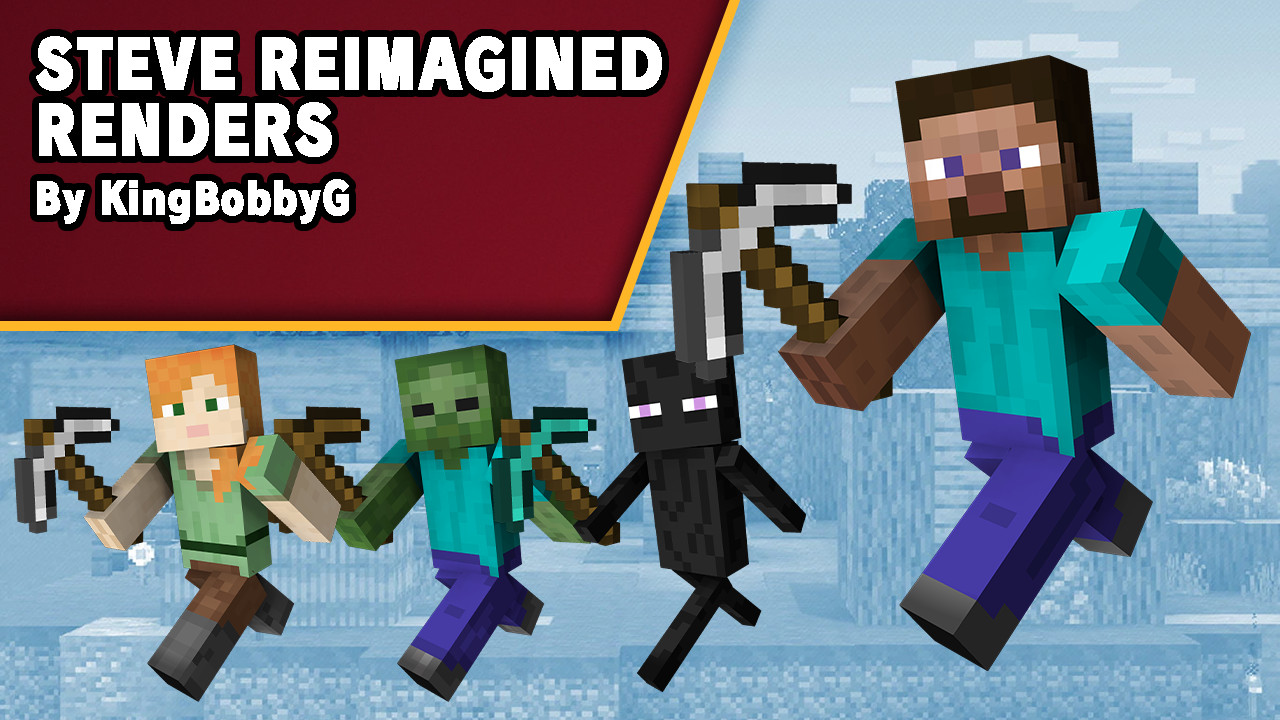 Minecraft Steve Rendering Nintendo Minecraft Super Smash Bros. Steve