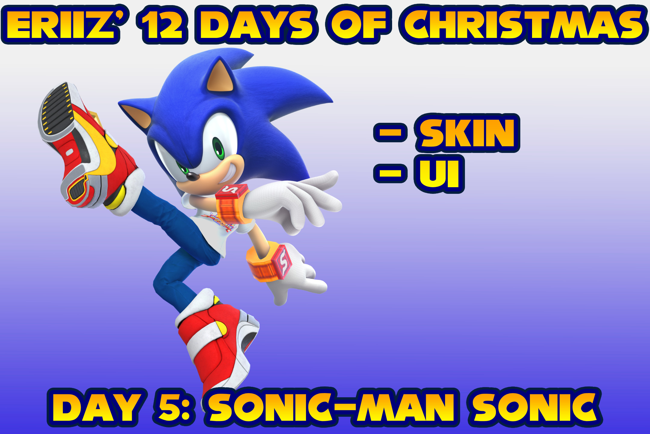 Sonic-Man Sonic Mod for Super Smash Bros. Ultimate | SSBU Mods