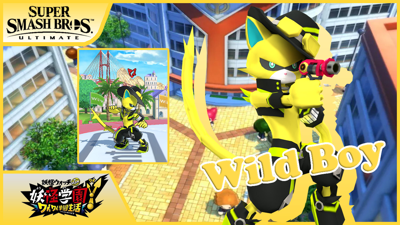 Wild Boy V2 (Yo-Kai Watch / Yo-Kai Academy) Mod for Super Smash Bros ...