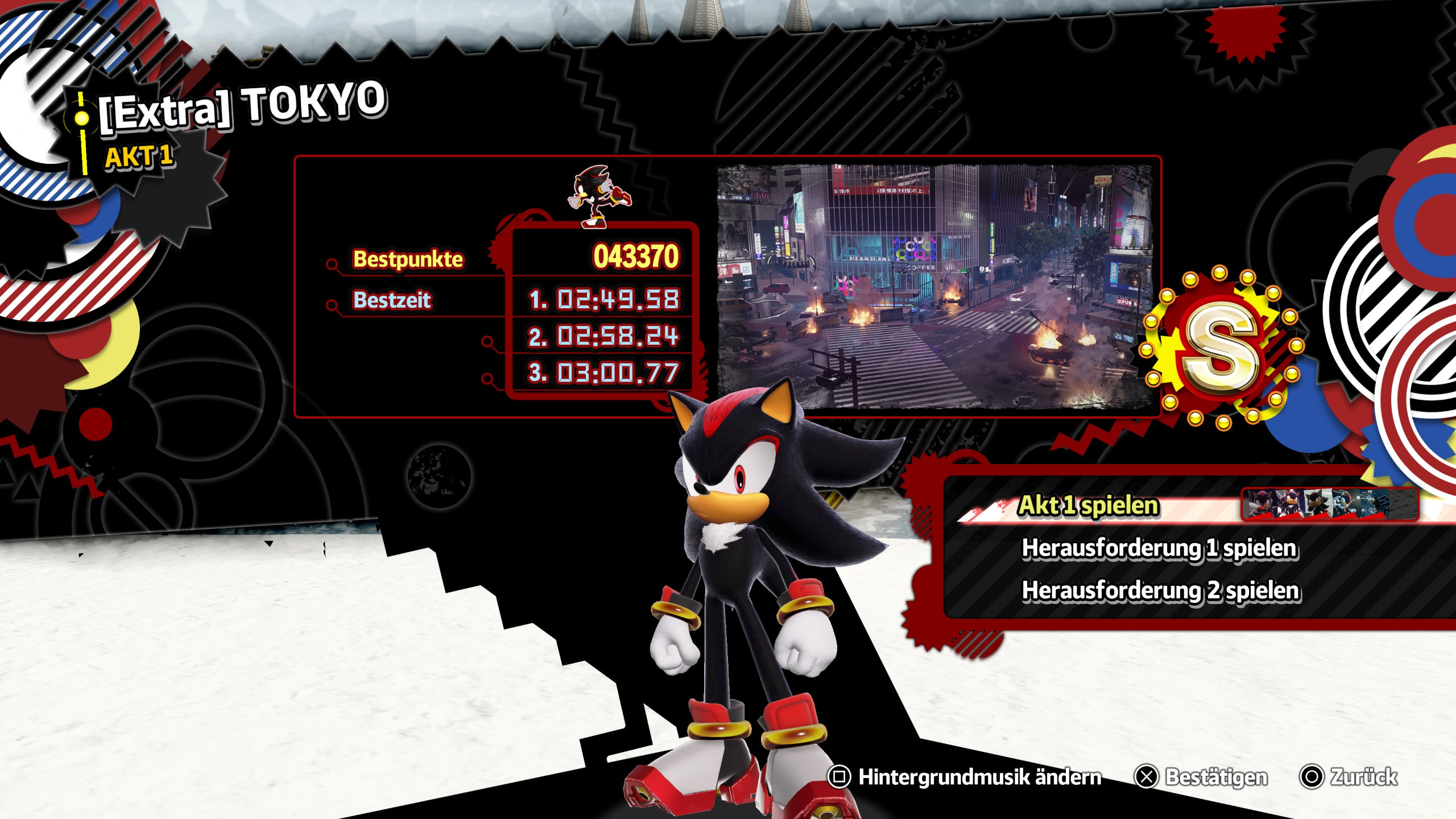 Game Shadow in the Tokyo DLC Mod for Shadow Generations | SXSGShadow Mods