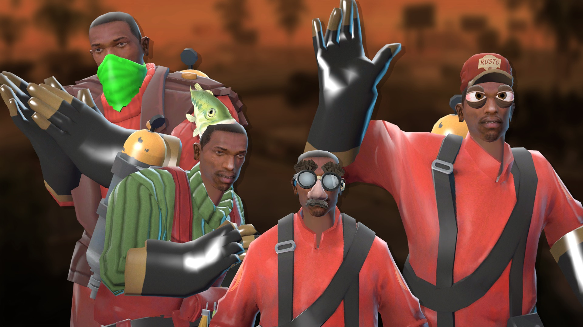 Burning Desire (CJ from GTA:SA head cosmetic) Mod for Team Fortress 2 ...