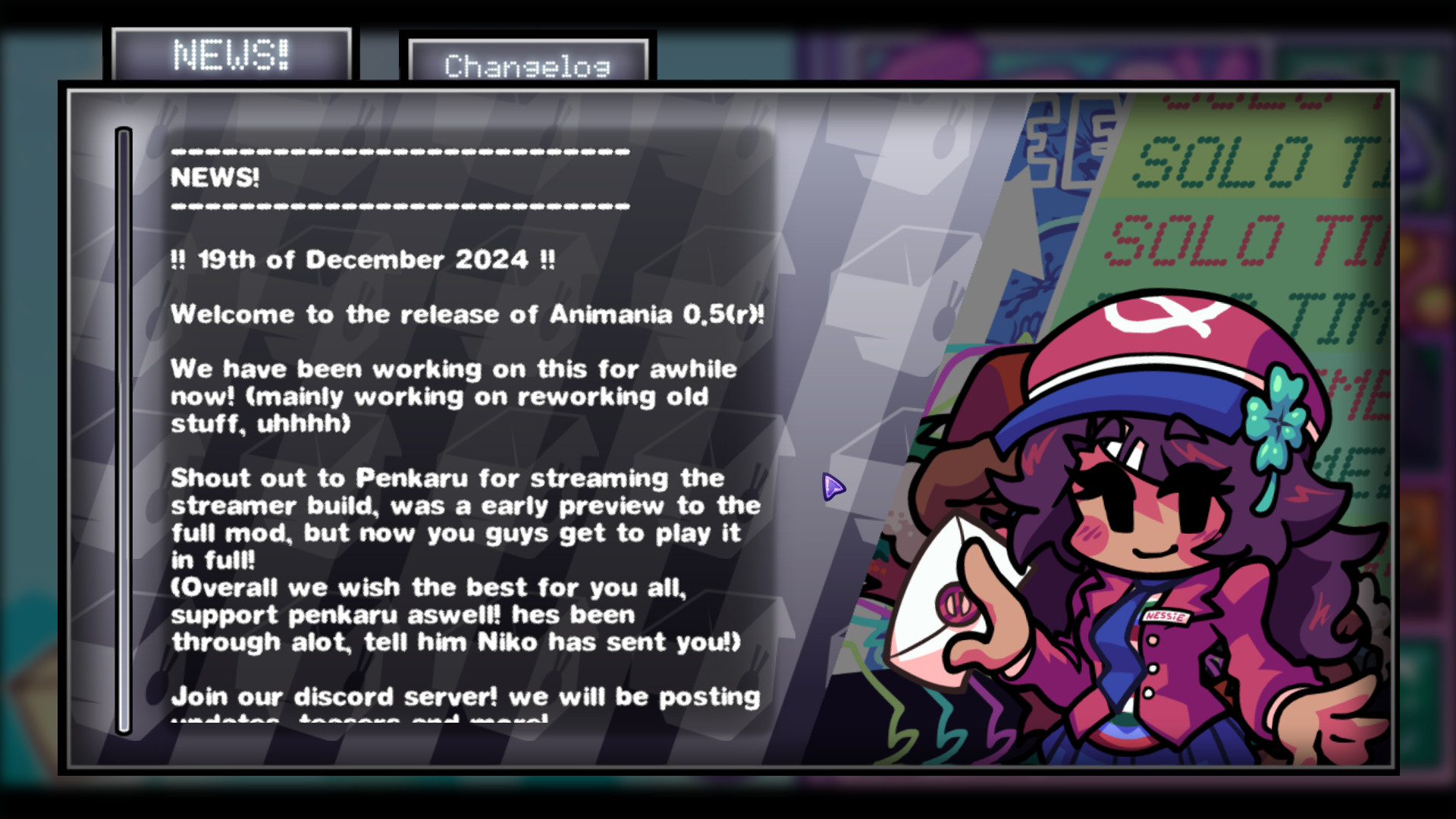 ANIMANIA! Mod for Friday Night Funkin' | FNF Mods