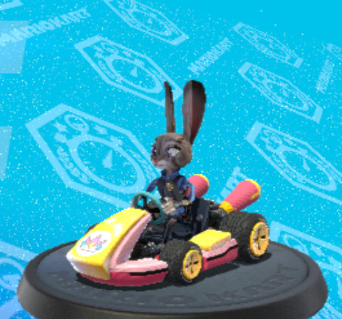 Judy Hopps (zootopia) over cat peach Mod for Mario Kart 8 Deluxe | MK8D ...