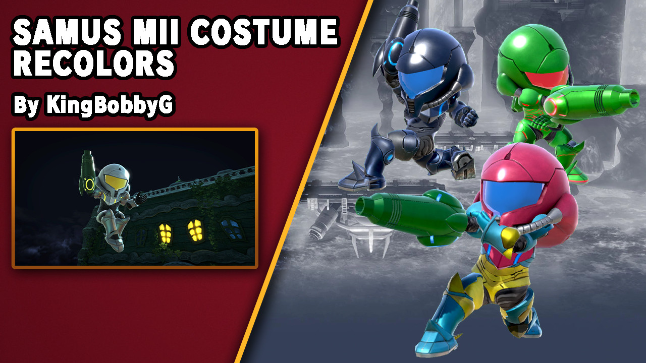 Samus Mii Costume Recolors Mod for Super Smash Bros. Ultimate | SSBU Mods