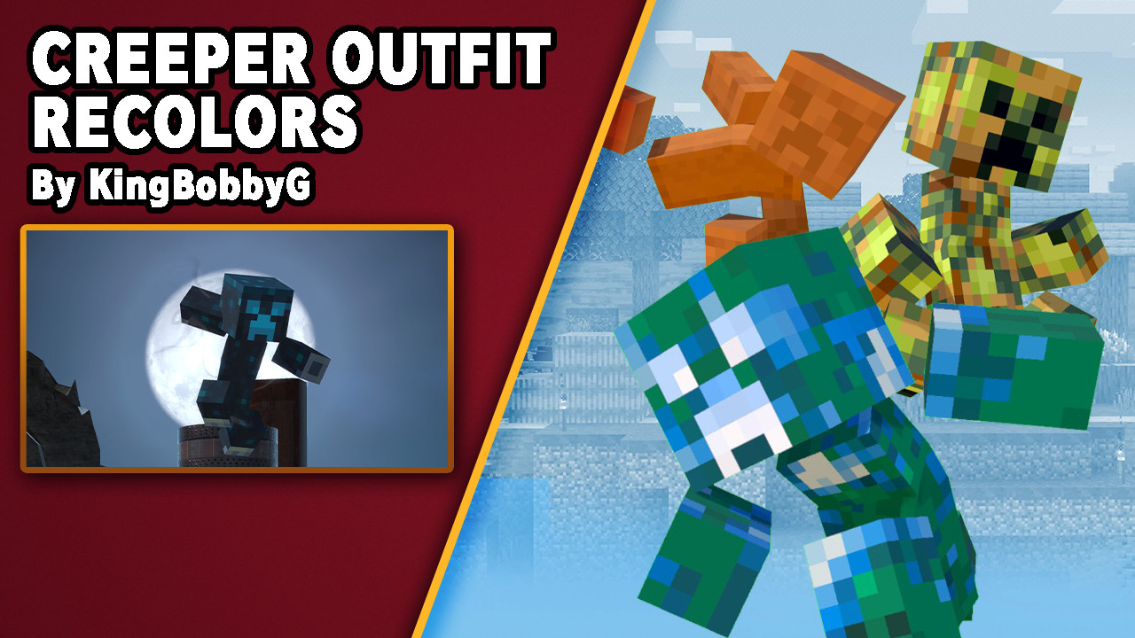 Creeper Outfit Recolors Mod for Super Smash Bros. Ultimate | SSBU Mods