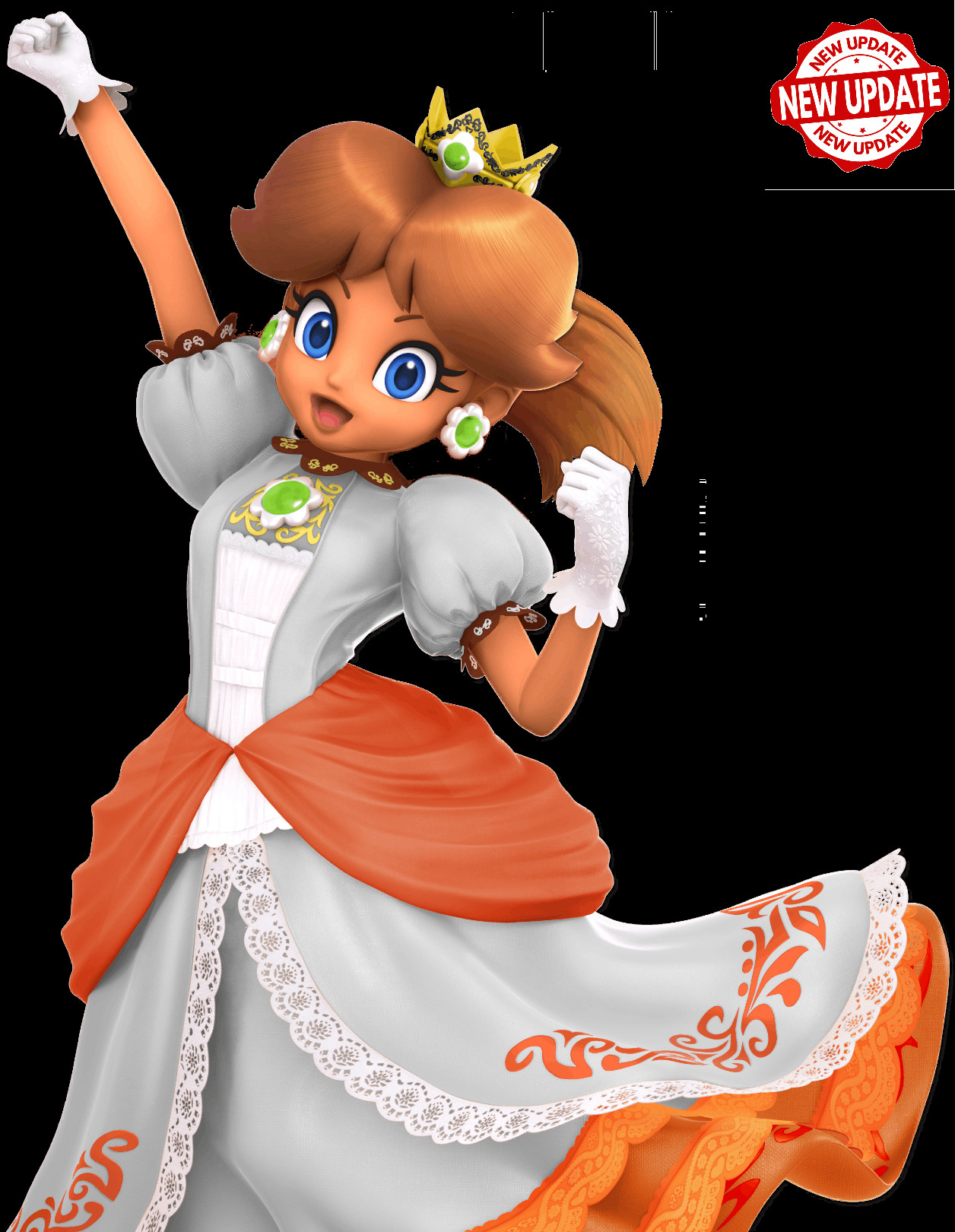 Daisy - Ponytail UI (Complimentary Pak) Mod for Super Smash Bros ...