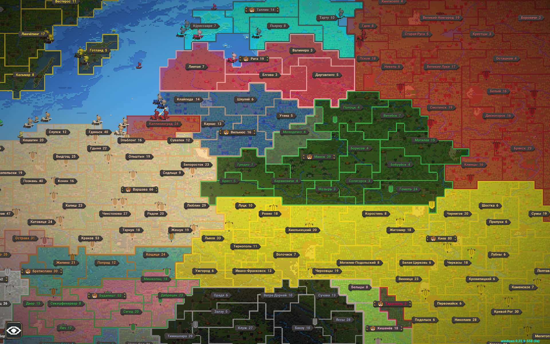 Карта Европы 30х18 (Europe Russian) Mod for WorldBox | WorldBox Mods