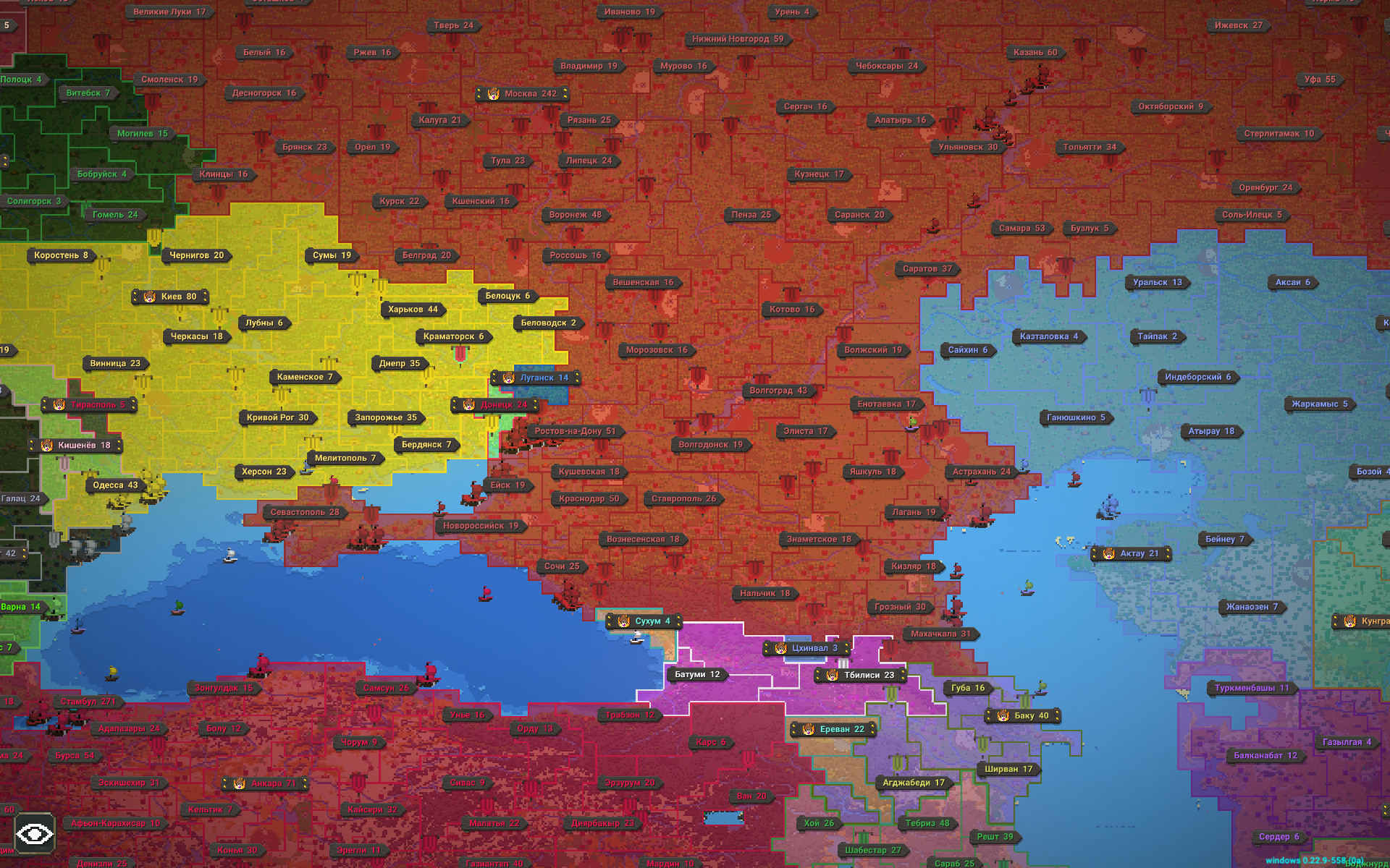Карта Европы 30х18 (Europe Russian) Mod for WorldBox | WorldBox Mods