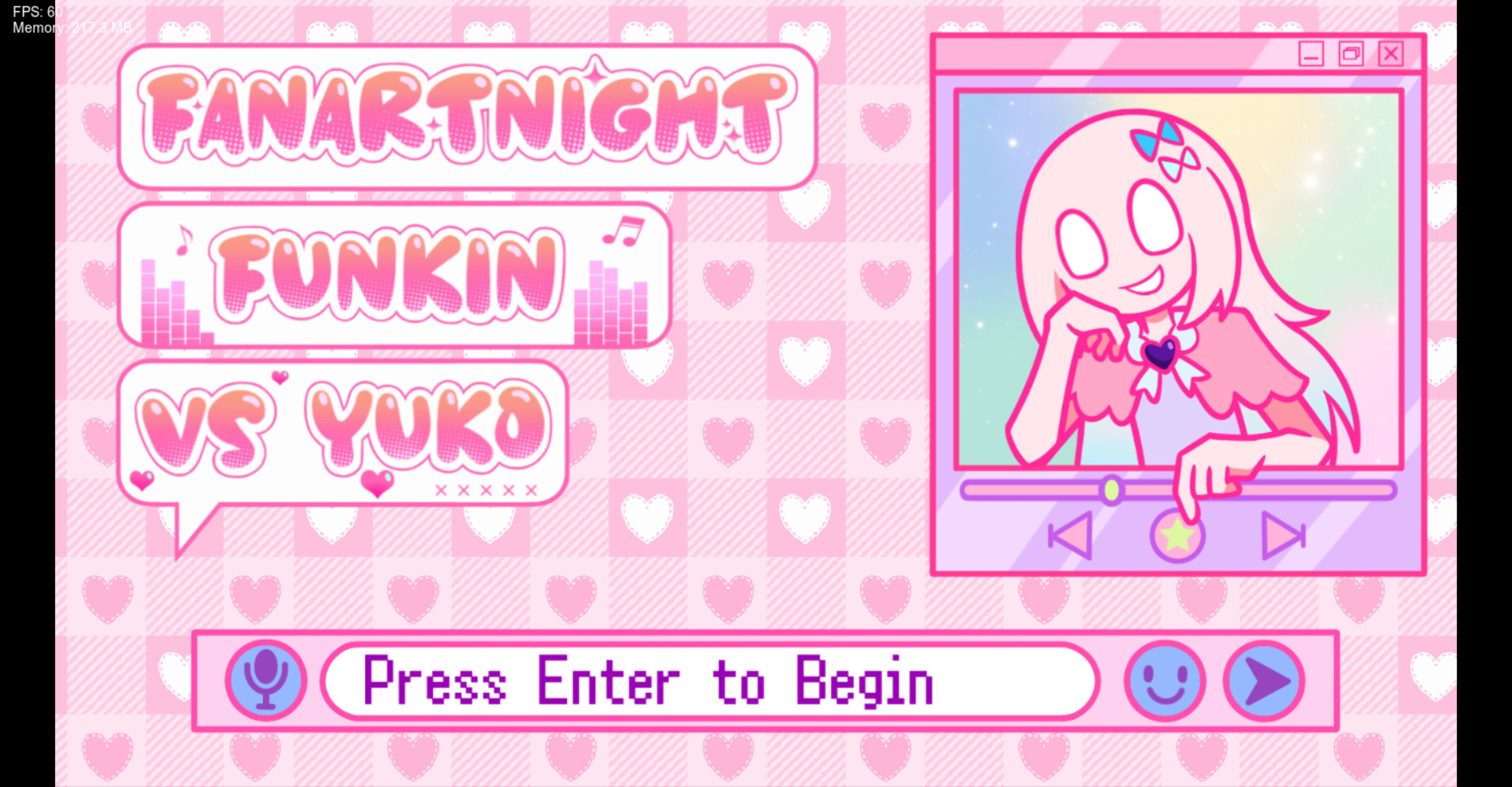 FanartNightFunkin vsYuko Mod for Friday Night Funkin' | FNF Mods