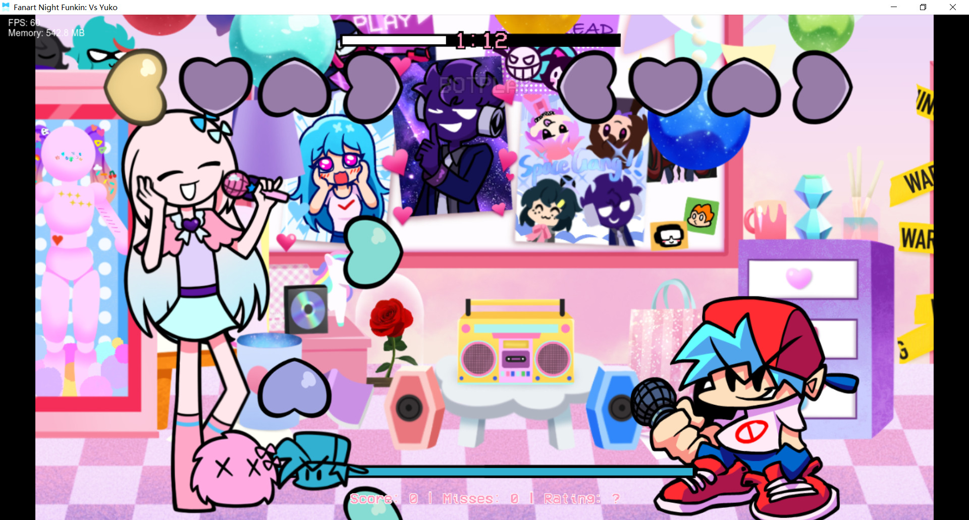 FanartNightFunkin vsYuko Mod for Friday Night Funkin' | FNF Mods