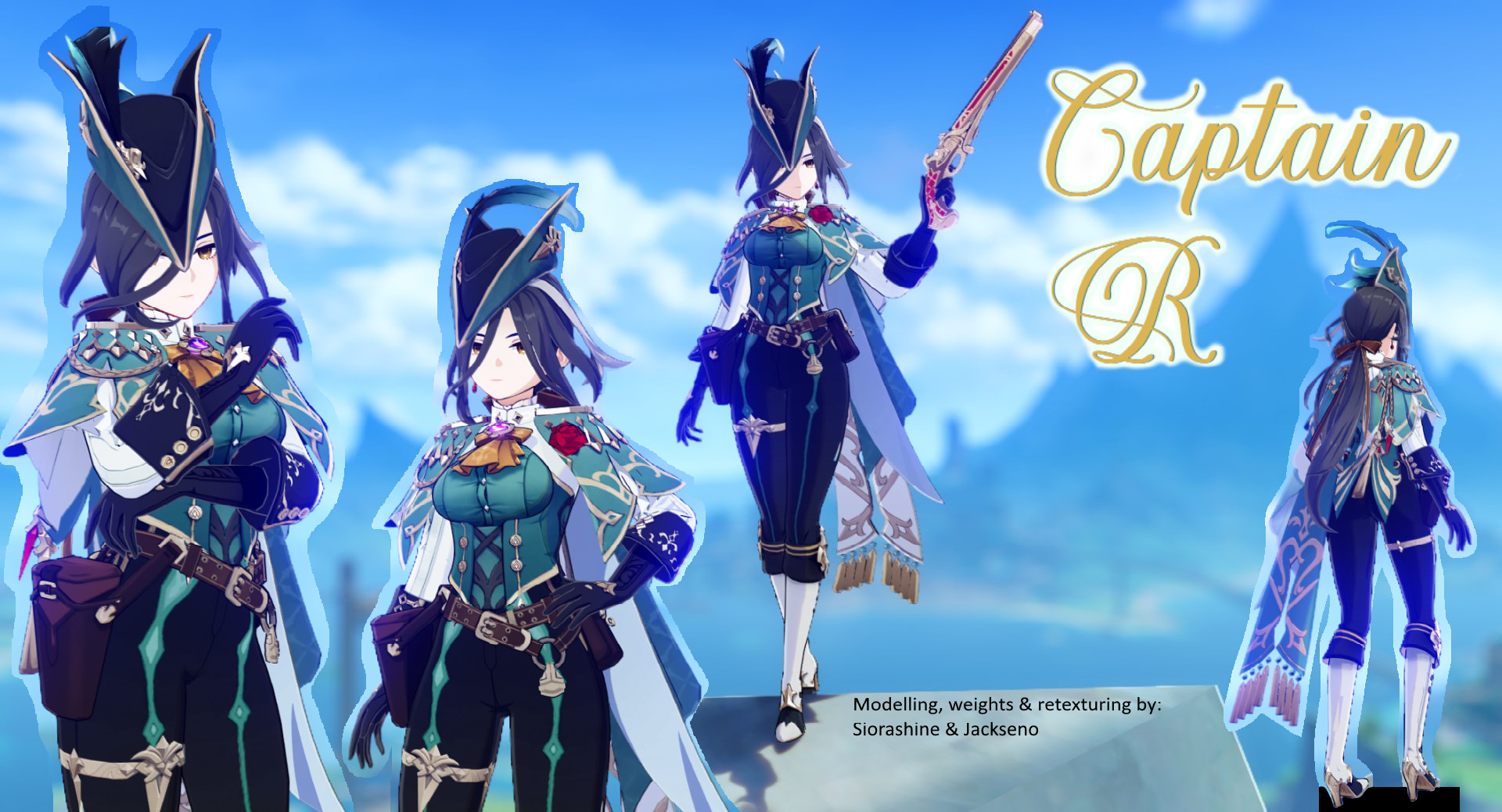 Captain "R" Clorinde, the Marechaussee Hunter Mod for Genshin Impact ...