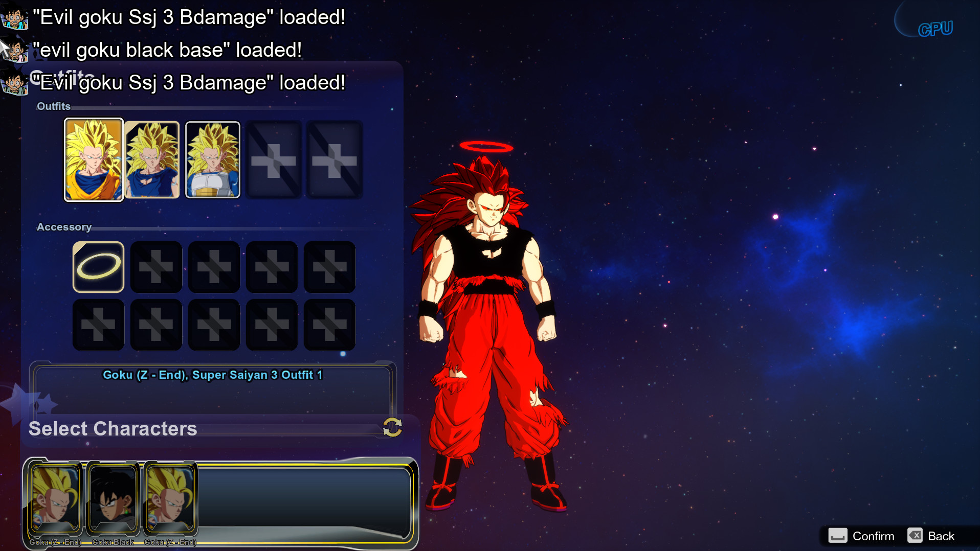 evil goku ssj-ssj3 Evil GB update 1.1 Mod for Dragon Ball: Sparking ...