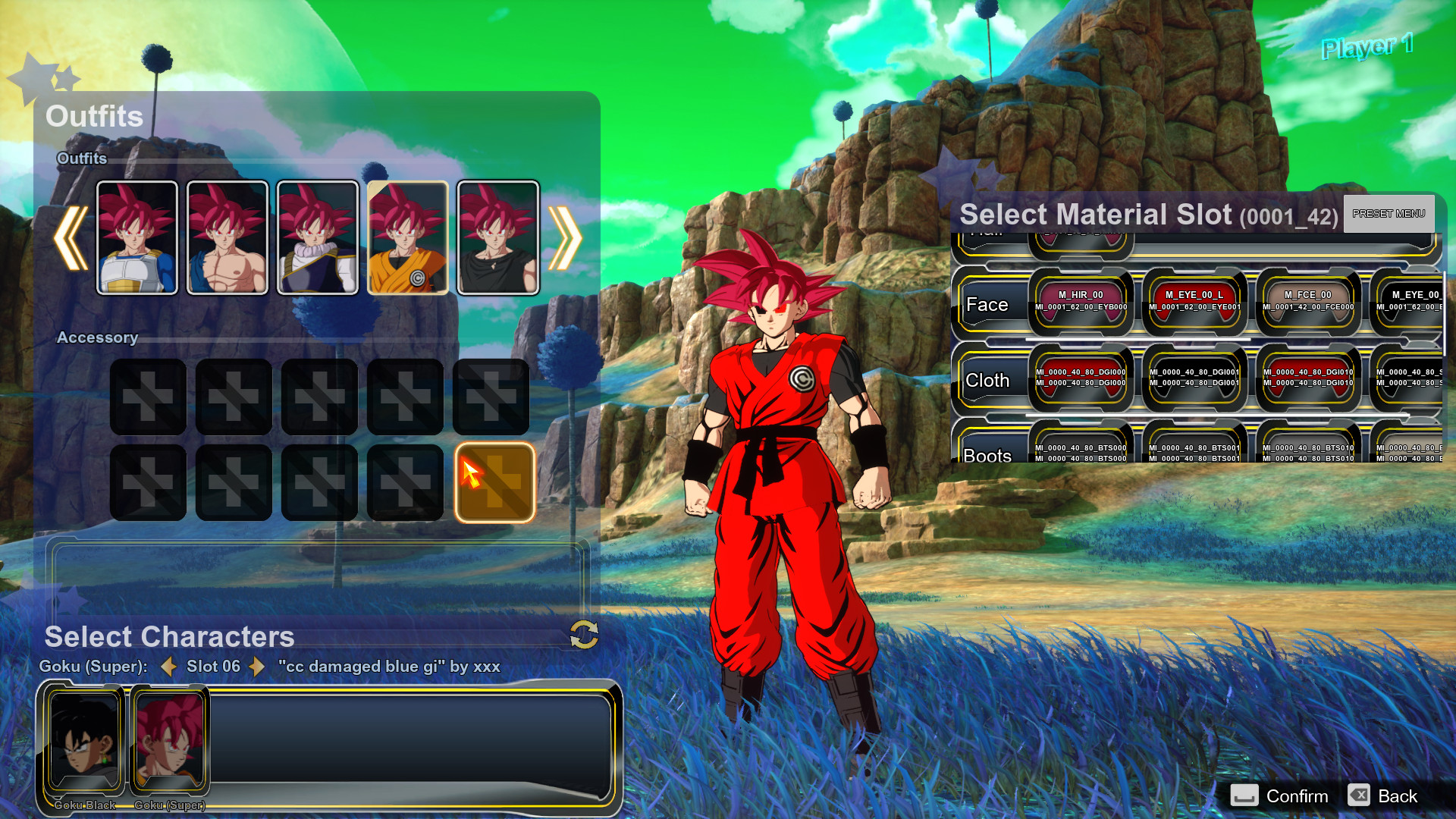 evil goku cc base-blue Mod for Dragon Ball: Sparking! ZERO | DBSZ Mods