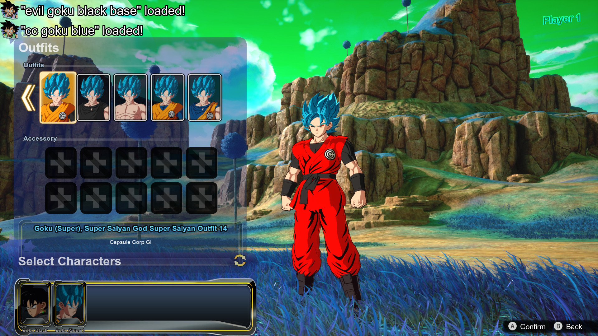 evil goku cc base-blue Mod for Dragon Ball: Sparking! ZERO | DBSZ Mods