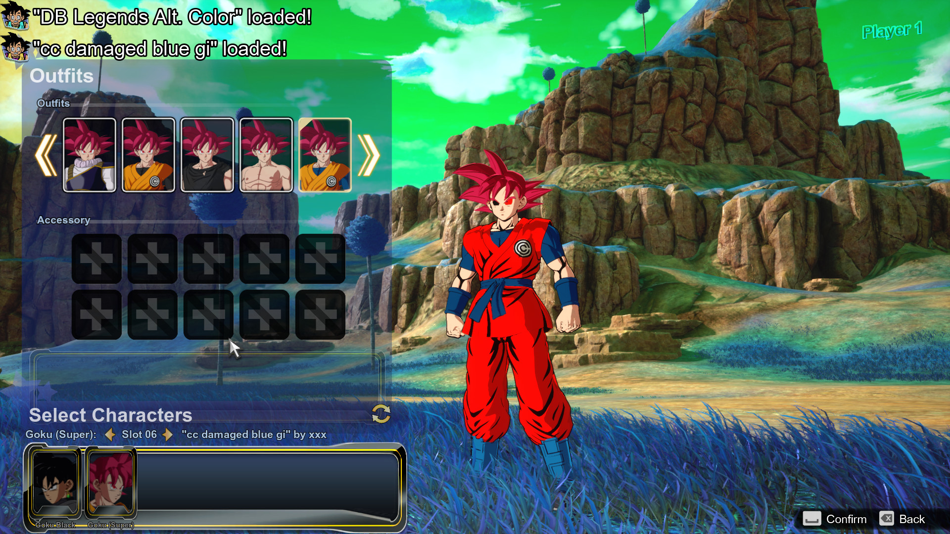 evil goku cc base-blue Mod for Dragon Ball: Sparking! ZERO | DBSZ Mods