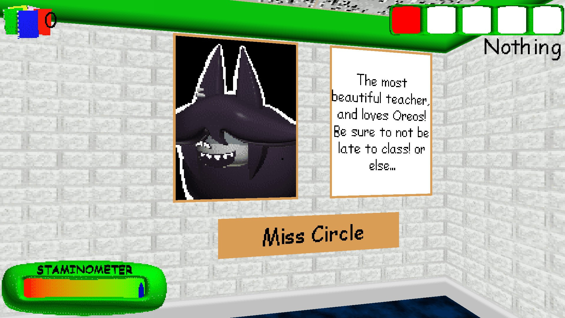 (0.8) Miss Circle in Baldi's Basics Plus! Mod for Baldi's Basics ...