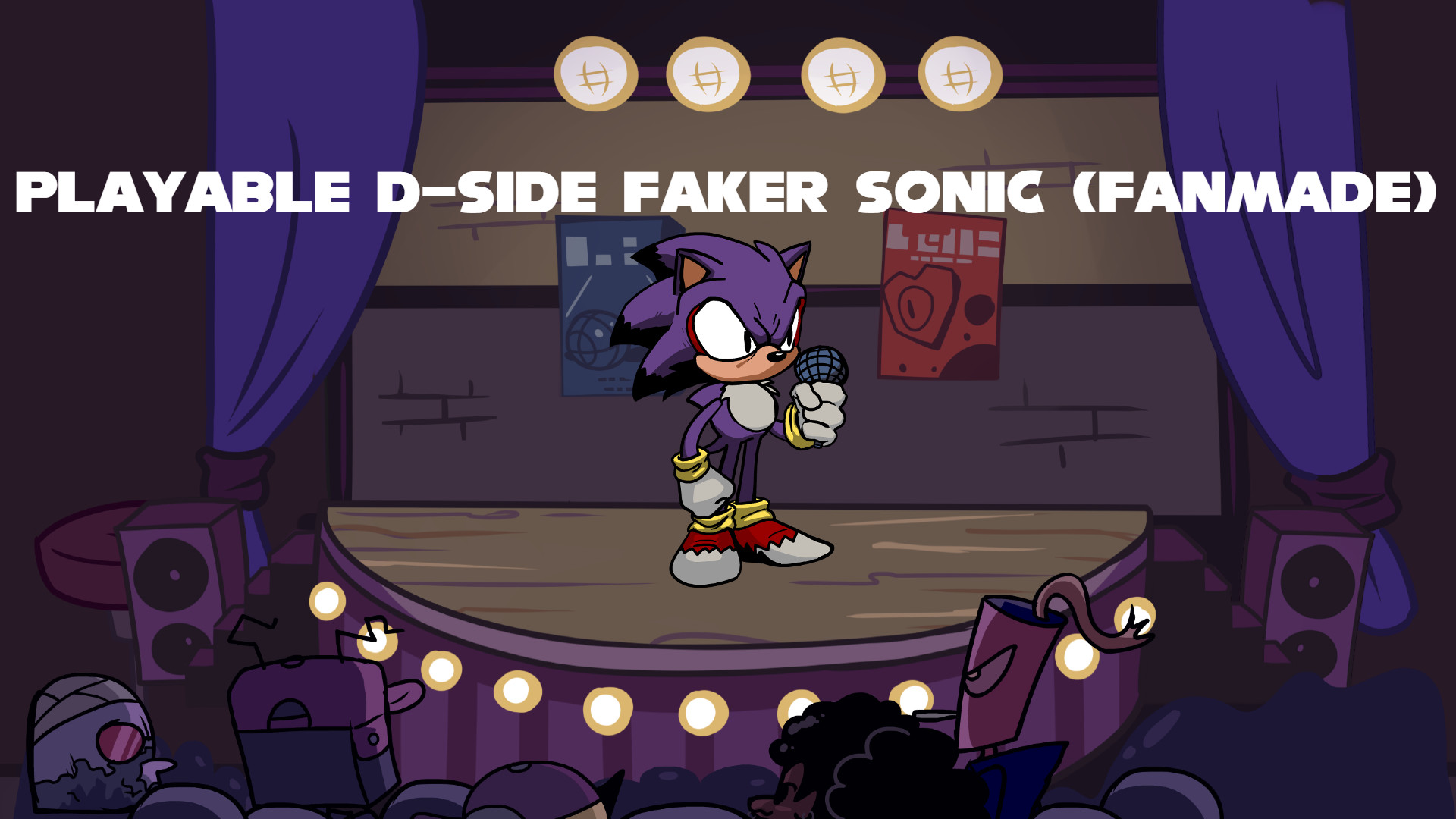 Playable D-Side Faker Sonic (FanMade) + FLA Mod for Friday Night Funkin ...