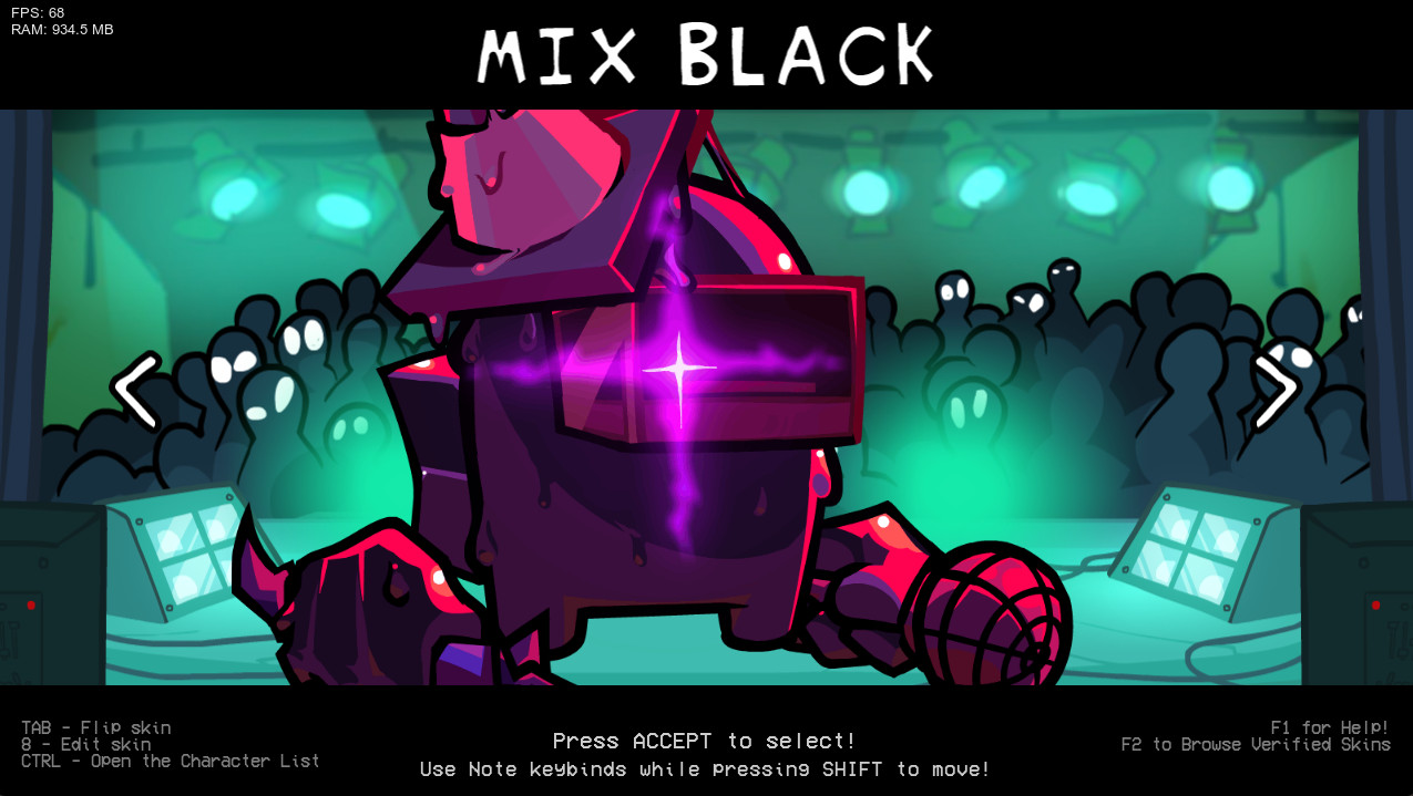 FNF PEO Funkin' MIX Universe player skin pack Mod for Friday Night ...