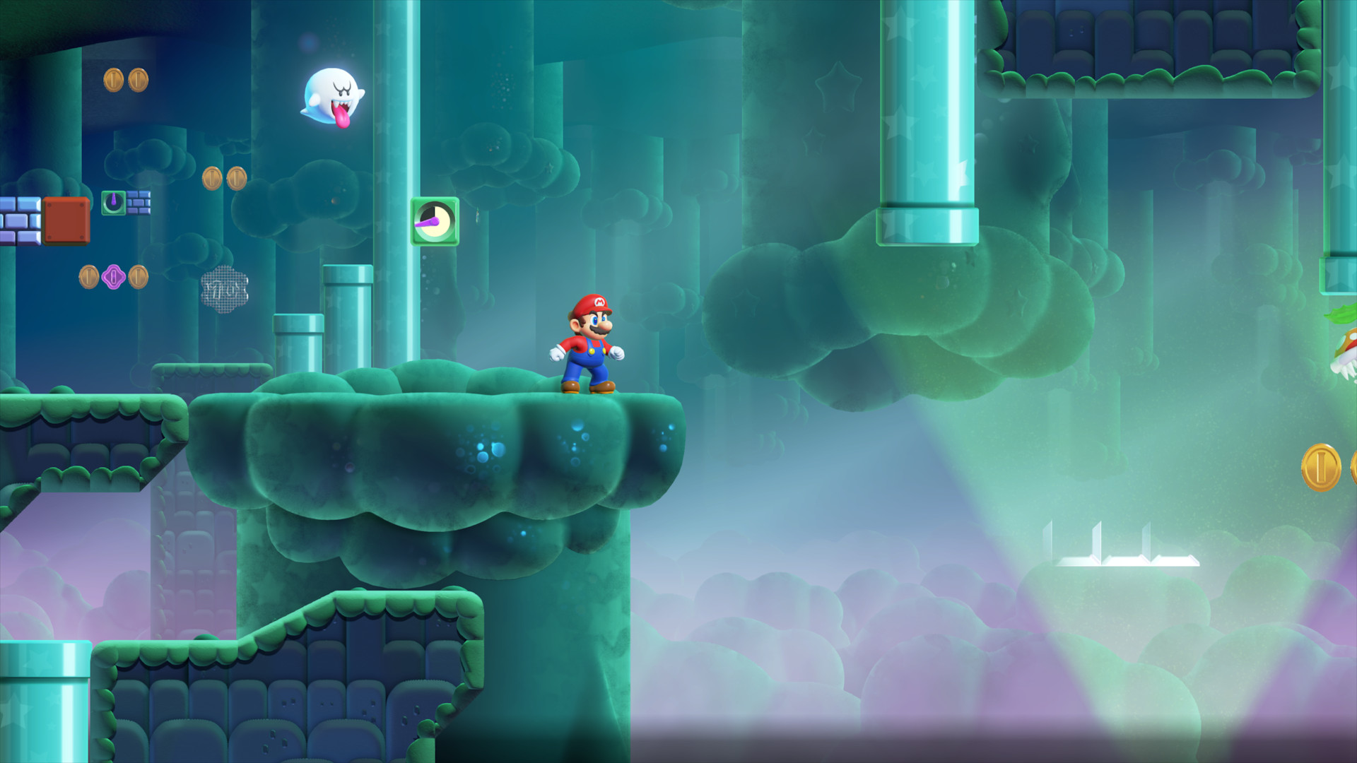 Custom Level: Spookshine Swamp Mod for Super Mario Bros. Wonder | SMBW Mods