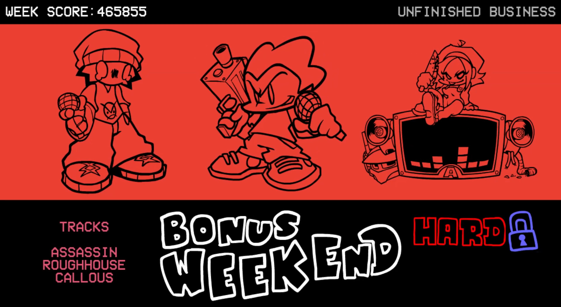 FNF: BONUS WEEKEND DLC - Destination 1 Mod for Friday Night Funkin ...