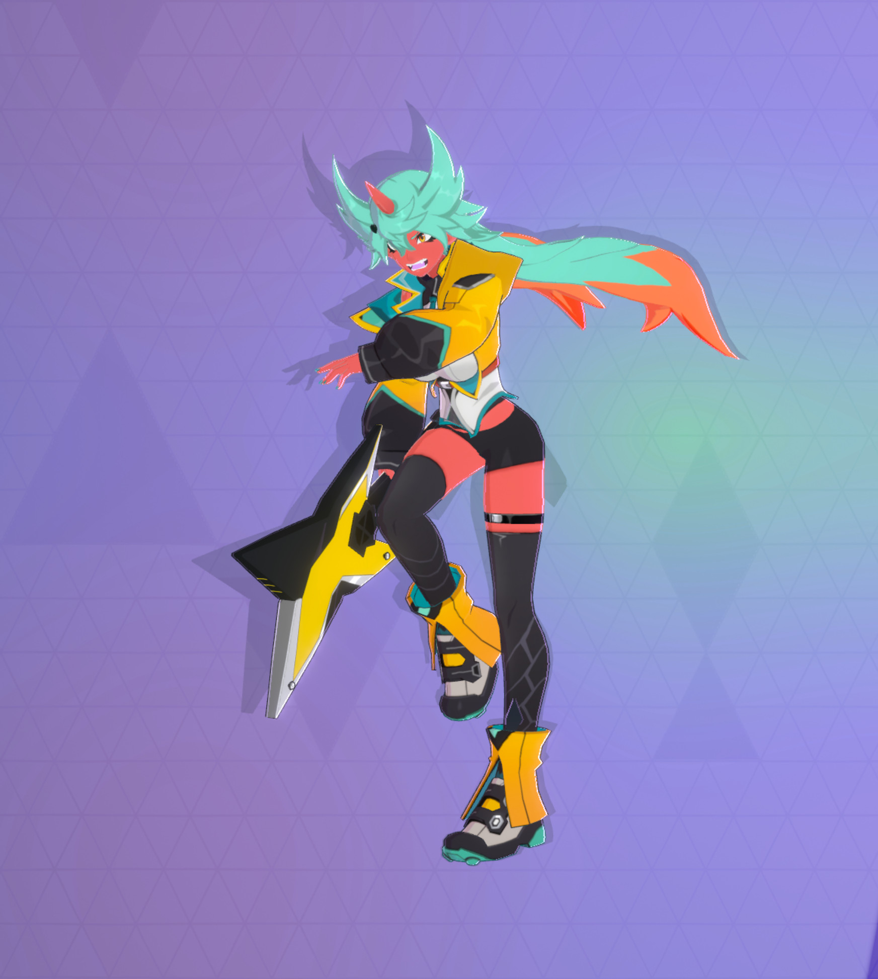 Skirtless Vyce Mod for Omega Strikers | OS Mods