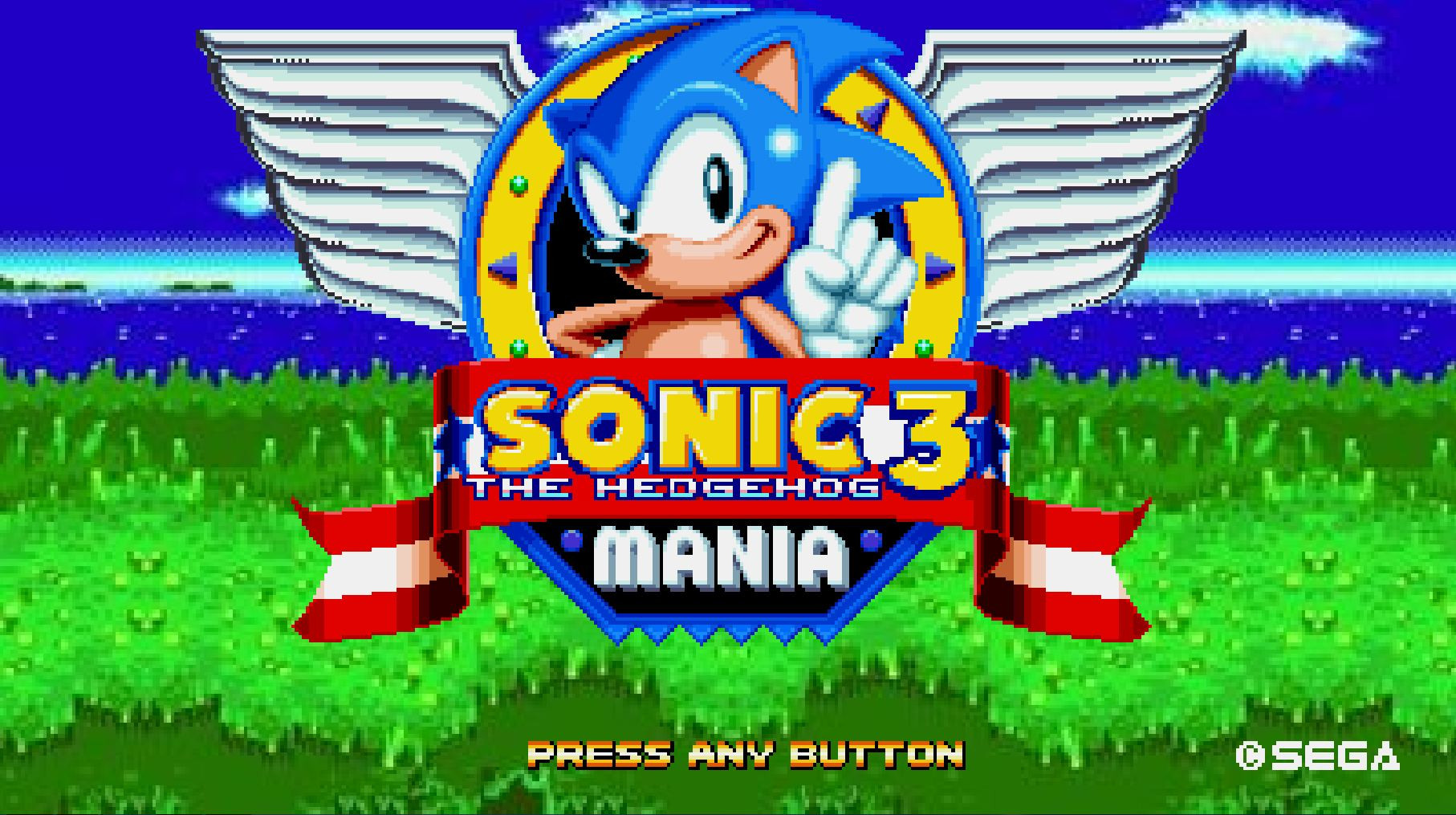 Sonic 3 Mania title screen Mod for Sonic 3 A.I.R. | S3AIR Mods